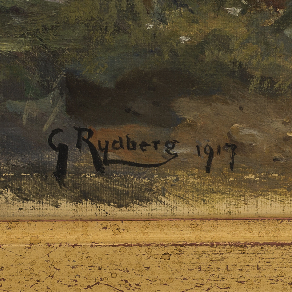 GUSTAF RYDBERG, oil on canvas signed and dated 1917. - Bukowskis