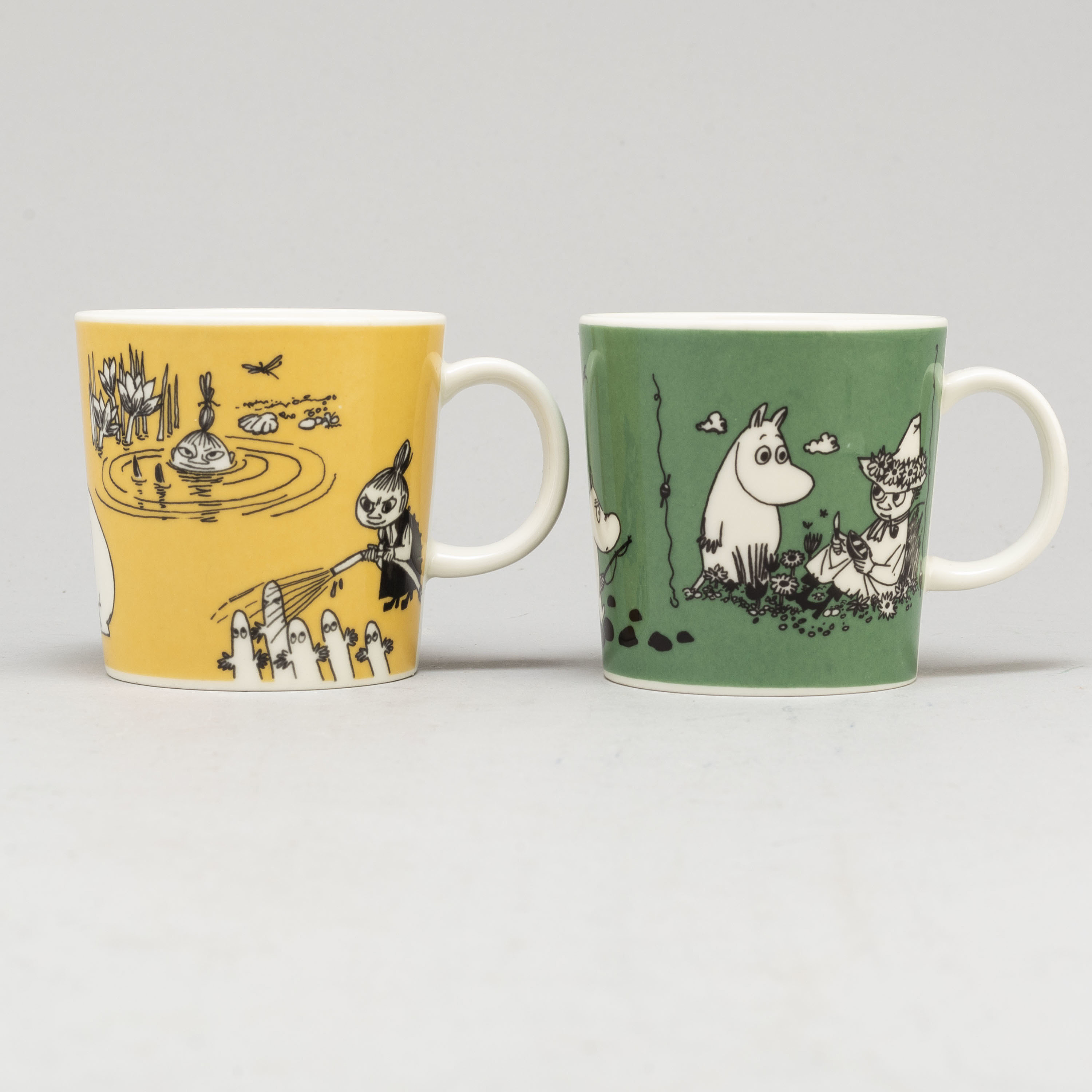 MUMINMUGGAR, 2 st, porslin, Moomin Characters, Arabia, Finland, 1991-6 ...