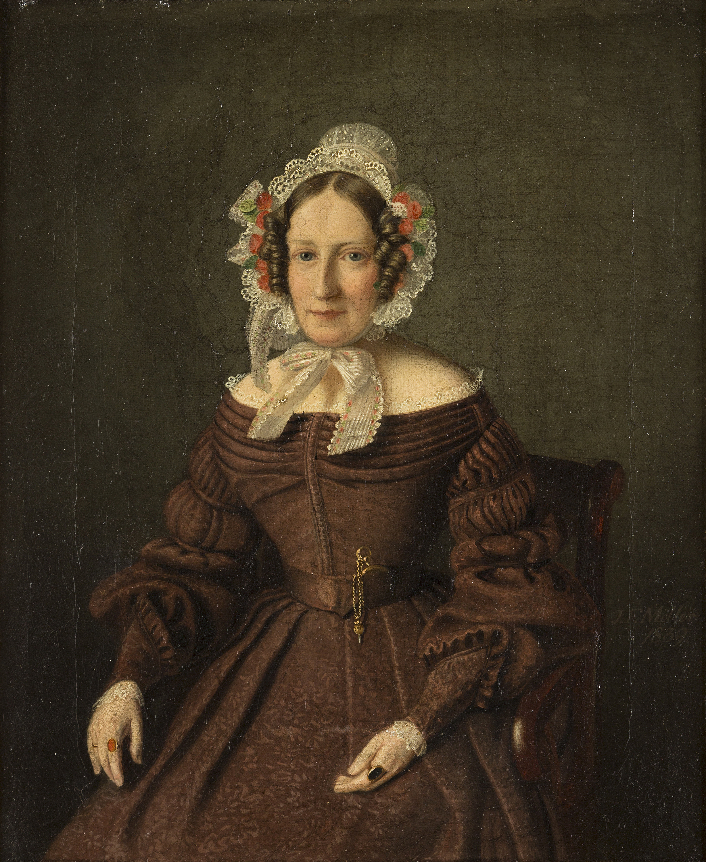 JOHAN FREDRIK MÖLLER, oilmon canvas, signed and dated 1839. - Bukowskis