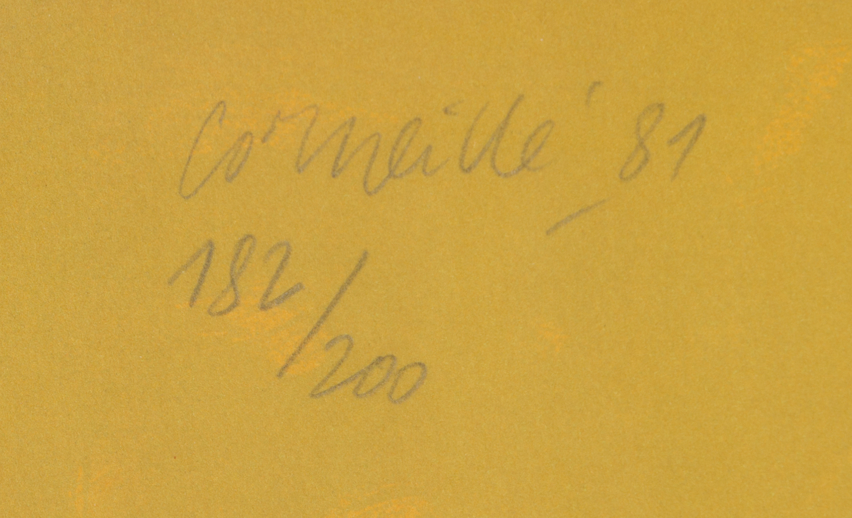 BEVERLOO CORNEILLE, colour lithograph 182/200, signed and dated -81 ...