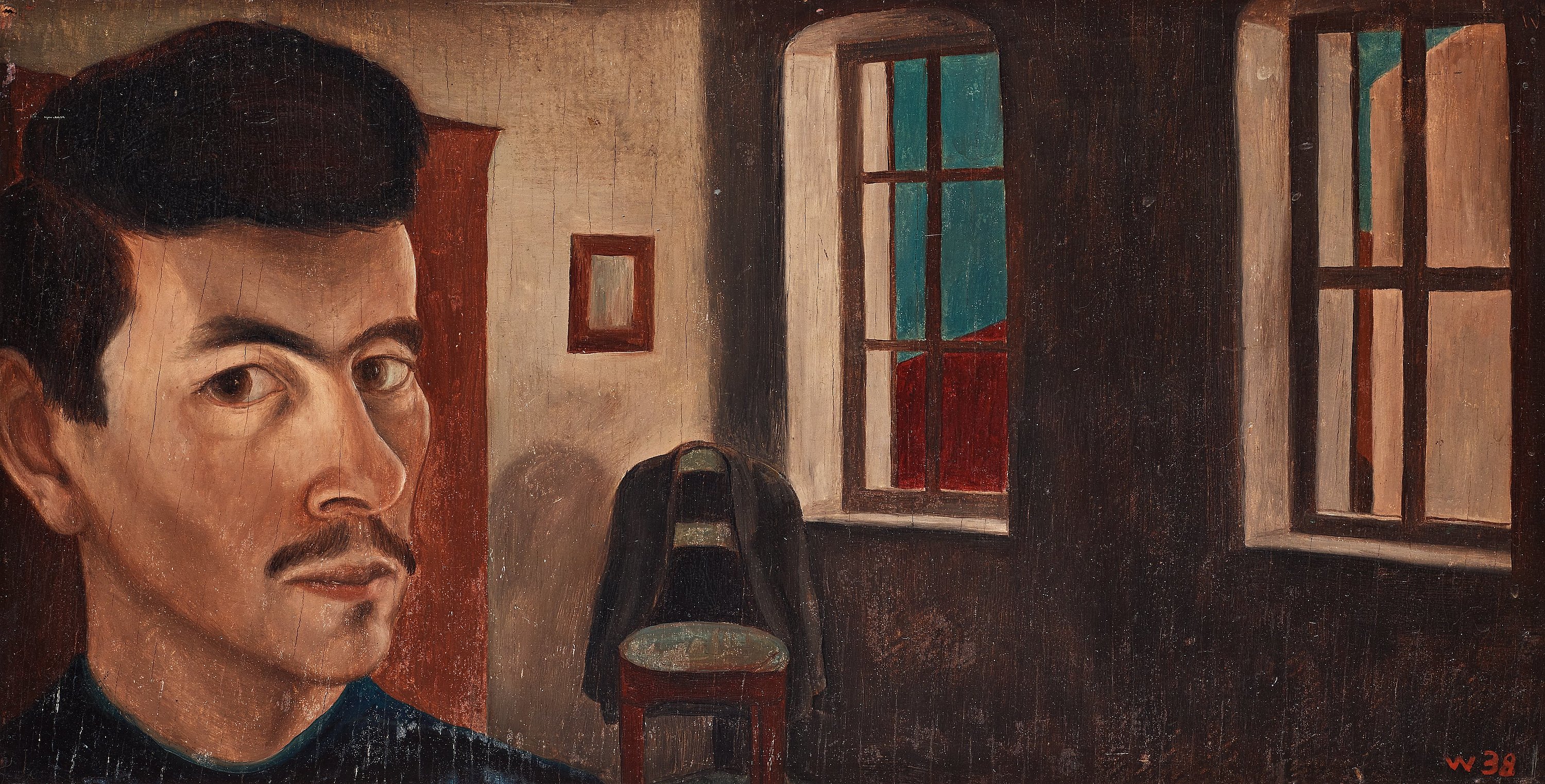 Peter Weiss, "Självporträtt i Carabietta". - Bukowskis