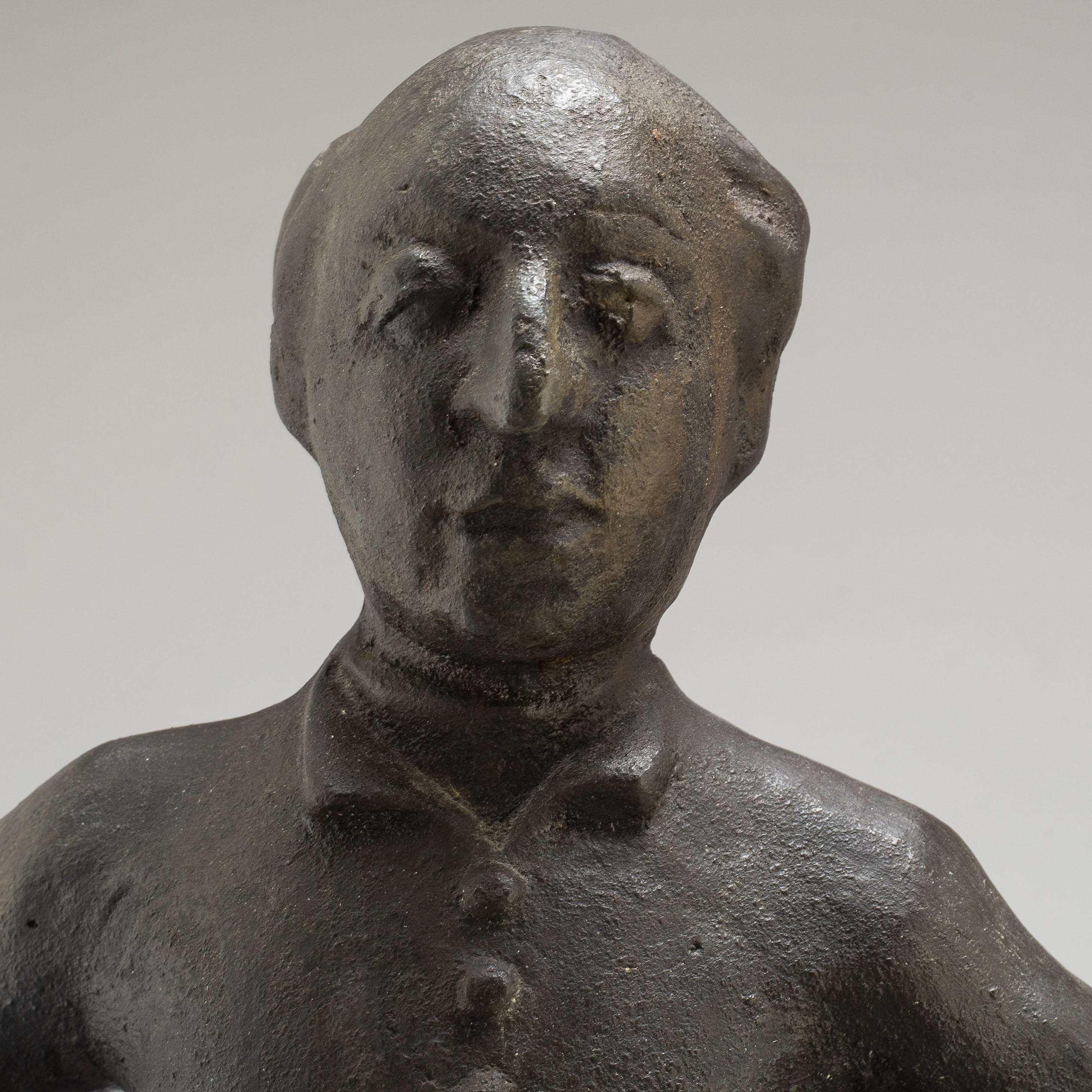 ALLAN EBELING, skulptur, gjutjärn, Karl XII. - Bukowskis