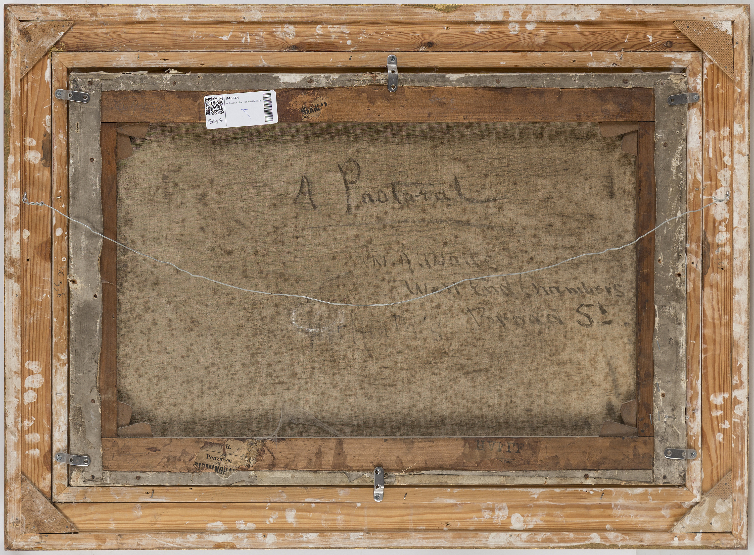 W A WAITE, oil on canvas, signed. - Bukowskis