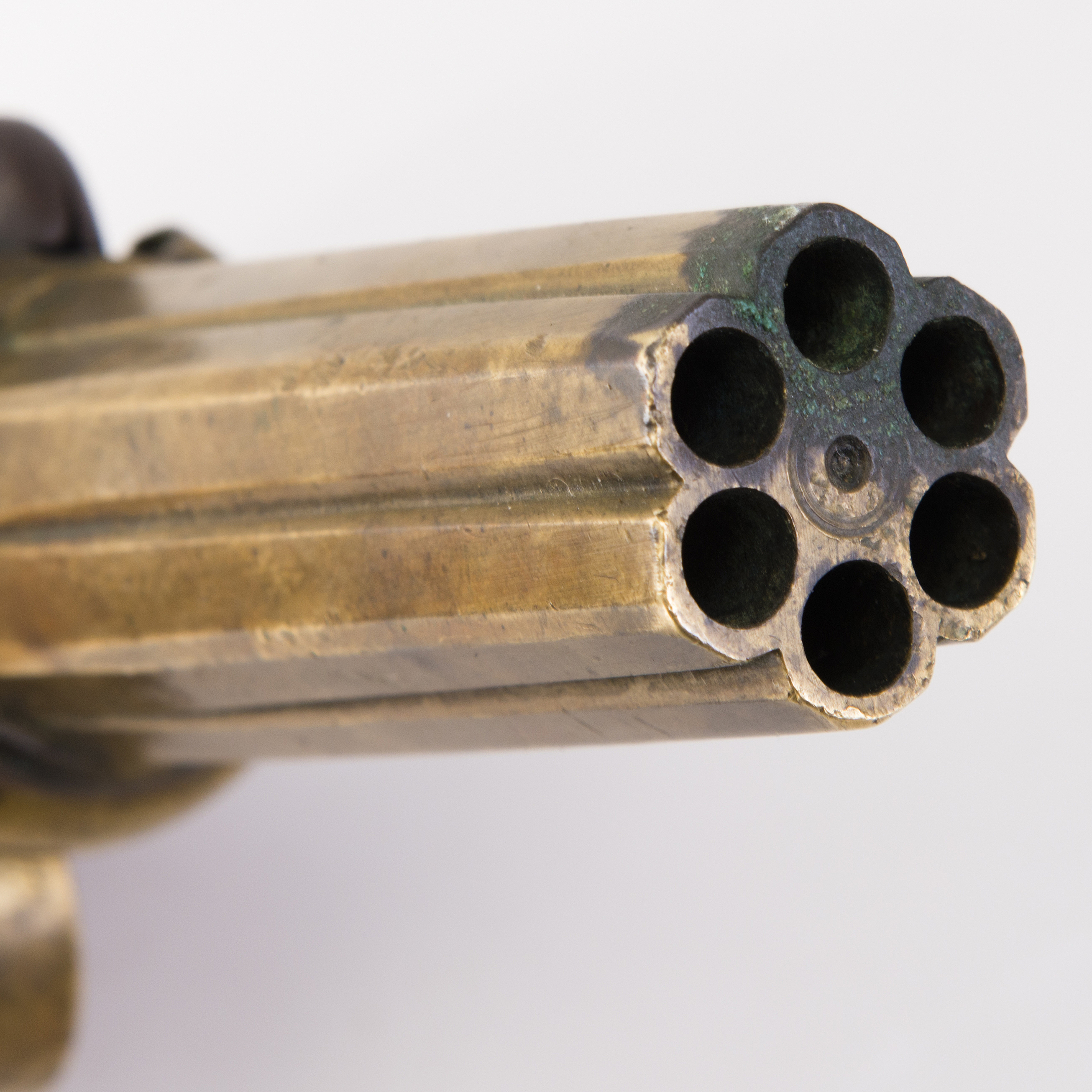 A second half of the 19th Century brass percussion revolver by Johan ...