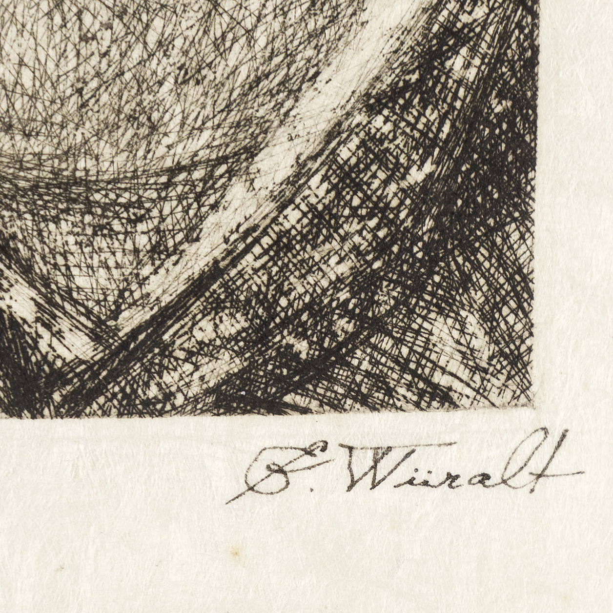 EDUARD WIIRALT, etching, signed and signed and dated 1948 and dated a ...