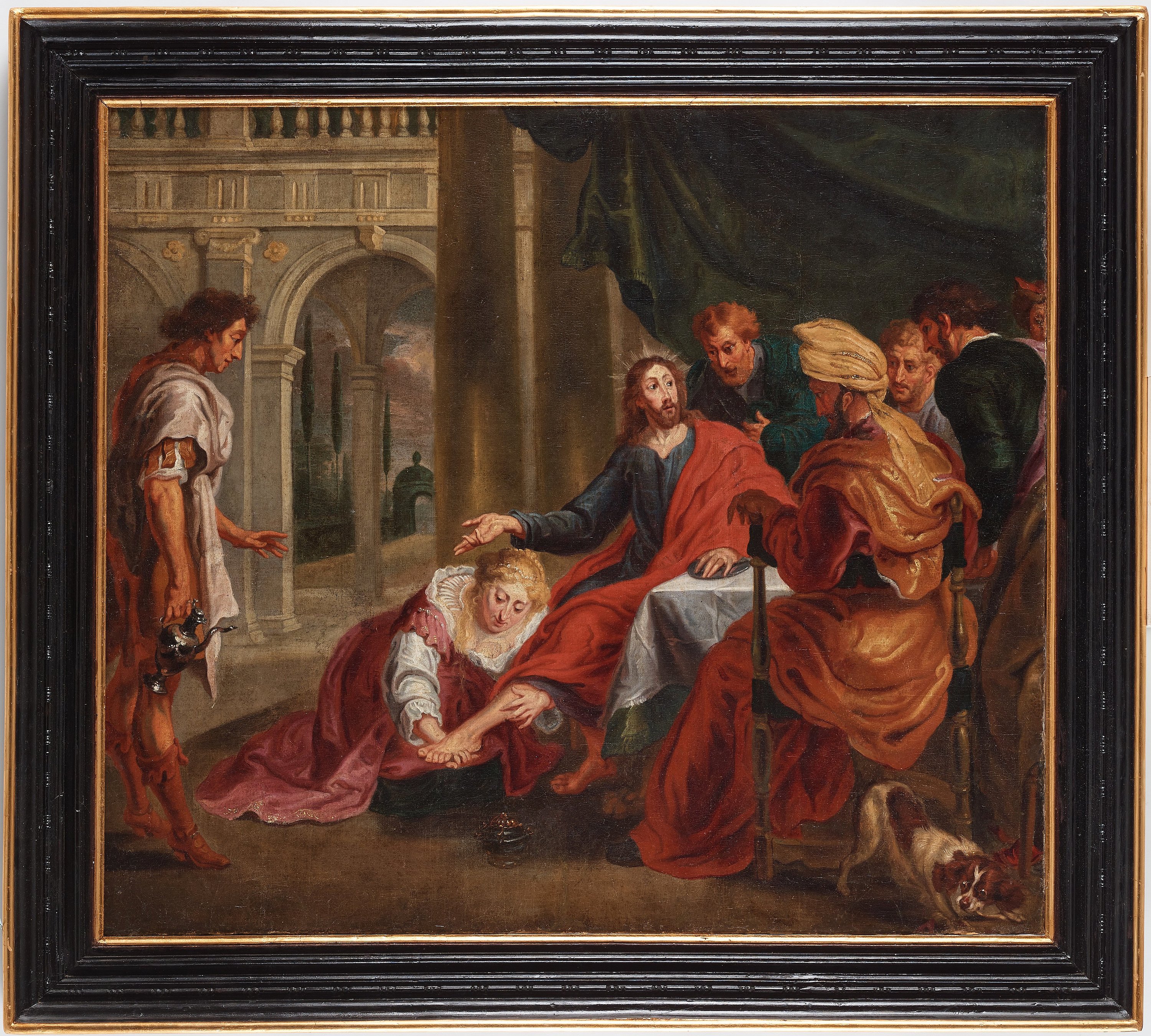 FLEMISH ARTIST, 17TH Century, Mary Magdalene washing Christ's feet ...