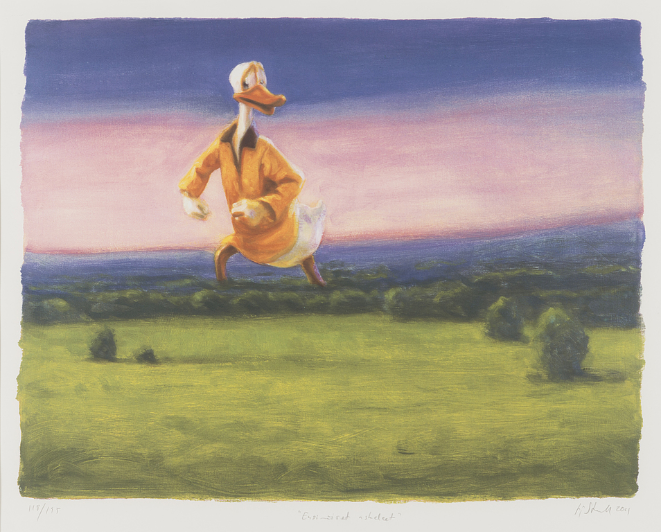 KAJ STENVALL, färglitografi, signerat, daterat 2001, numrerat 115/195 ...