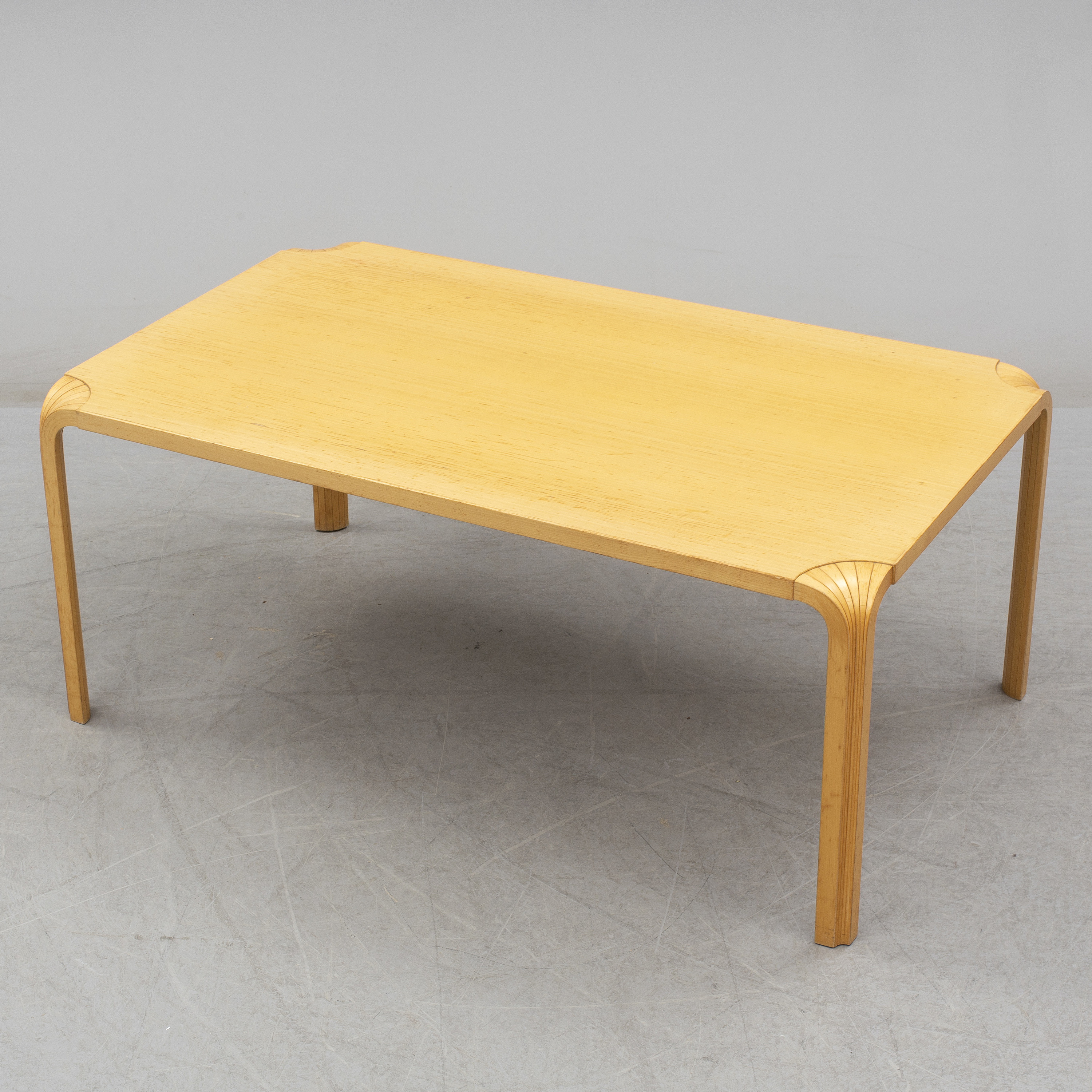 A Fan leg table, Alvar Aalto for Artek. Second half of the 20th century ...