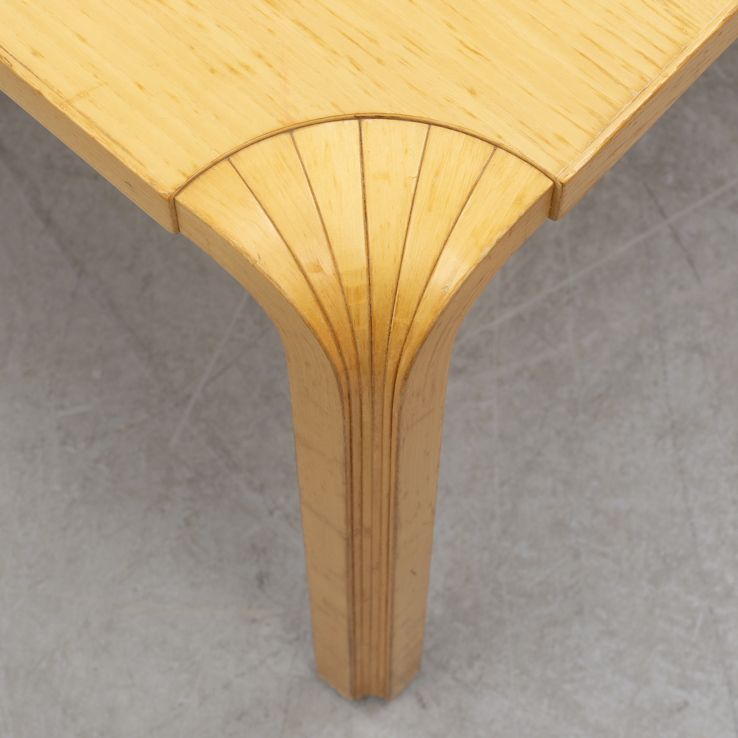 A Fan leg table, Alvar Aalto for Artek. Second half of the 20th century ...