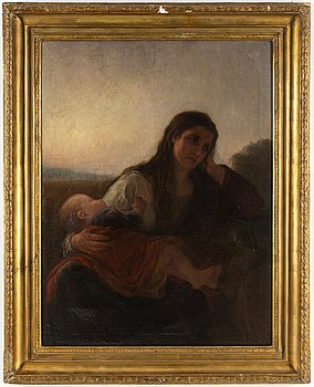 ANNA NORDGREN, olja på duk, signerad och daterad 1870. - Bukowskis