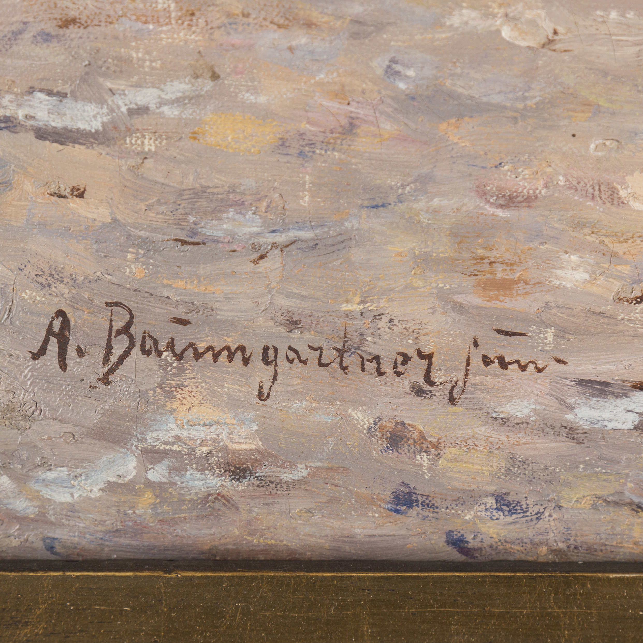 ADOLF BAUMGARTNER JUNIOR, oil in canvas, signed. - Bukowskis