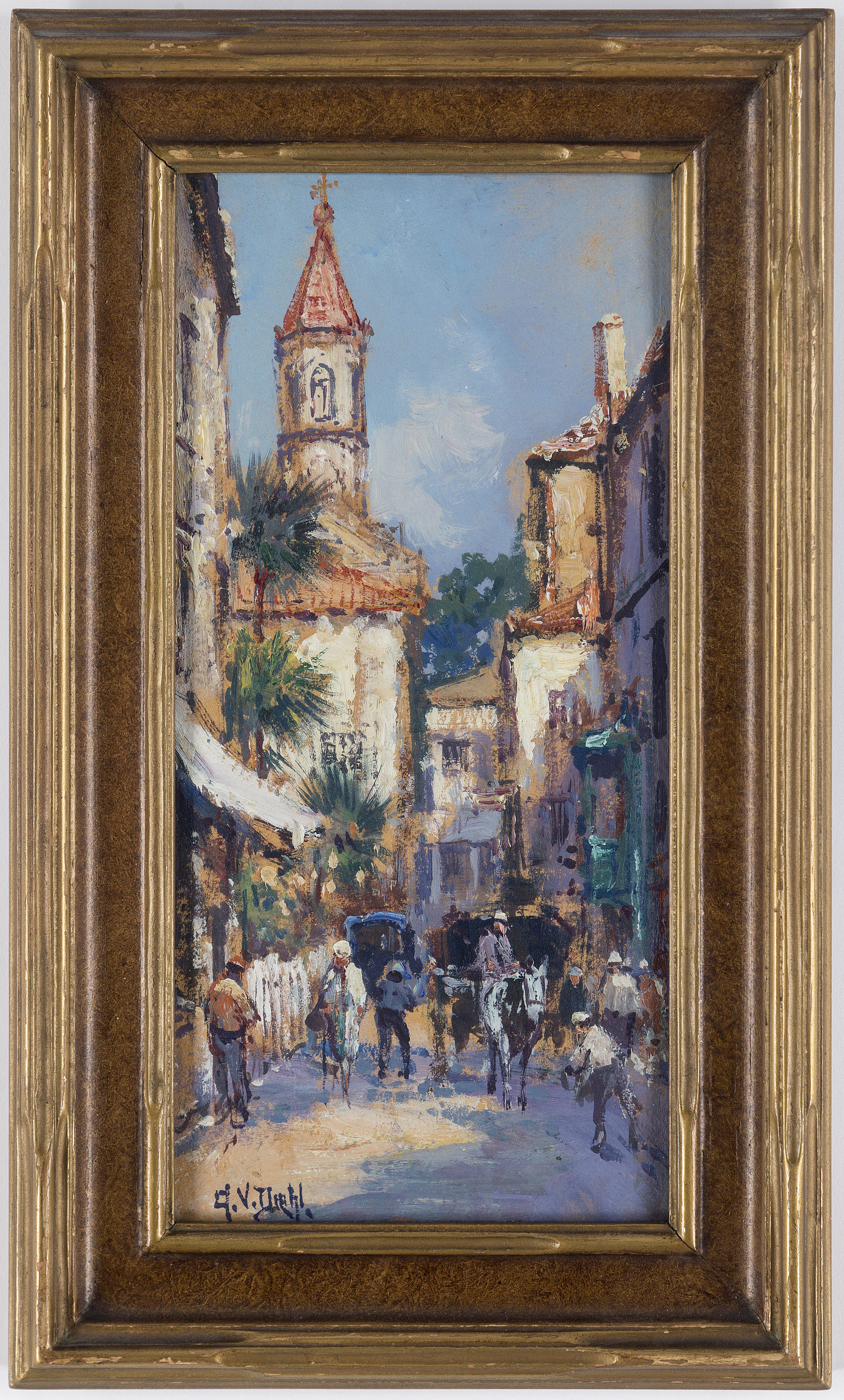 ARTHUR VIDAL DIEHL, olja på papp-pannå, signerad. - Bukowskis