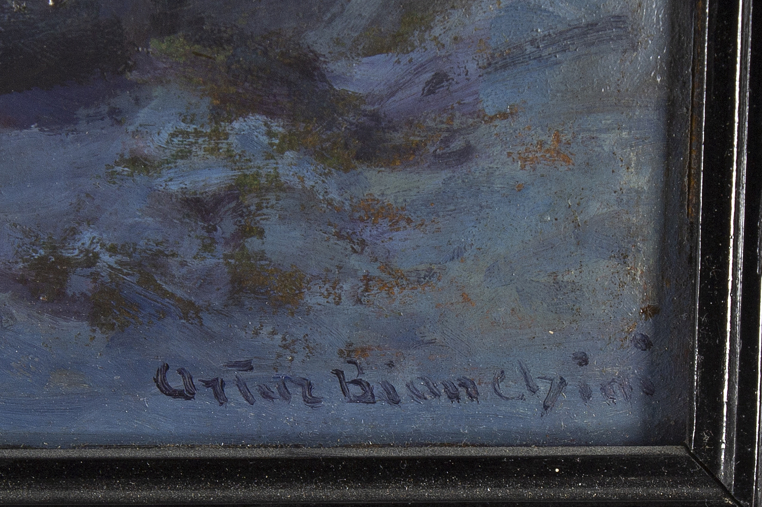 ARTHUR BIANCHINI, olja på pannå, signerad. - Bukowskis