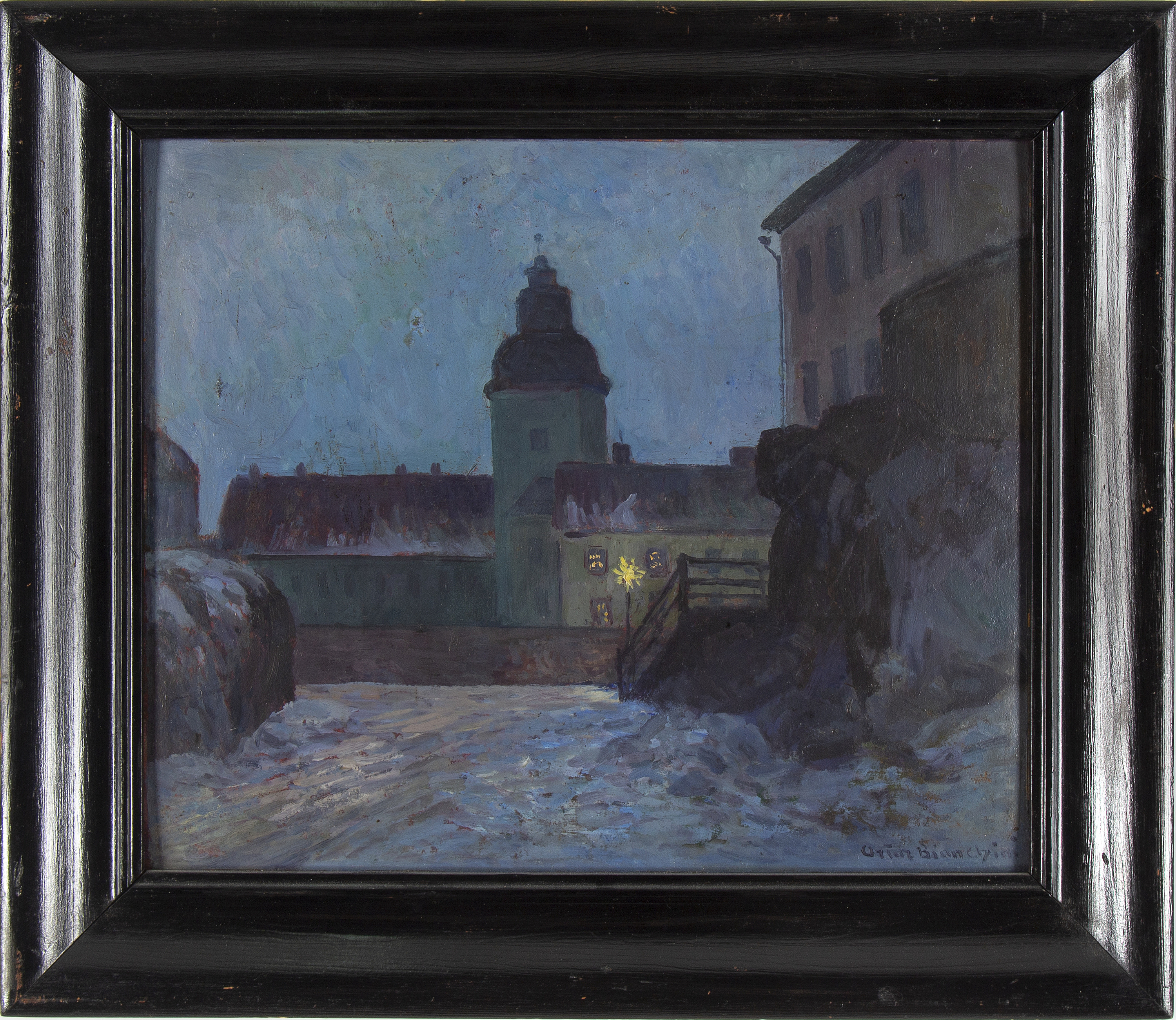 ARTHUR BIANCHINI, oil on panel, signed. - Bukowskis