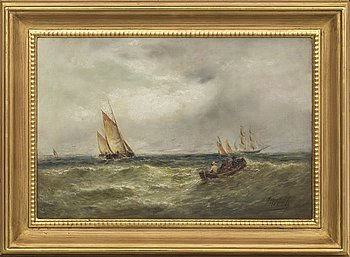 JAMES WEBB, oil on canvas, signed. - Bukowskis