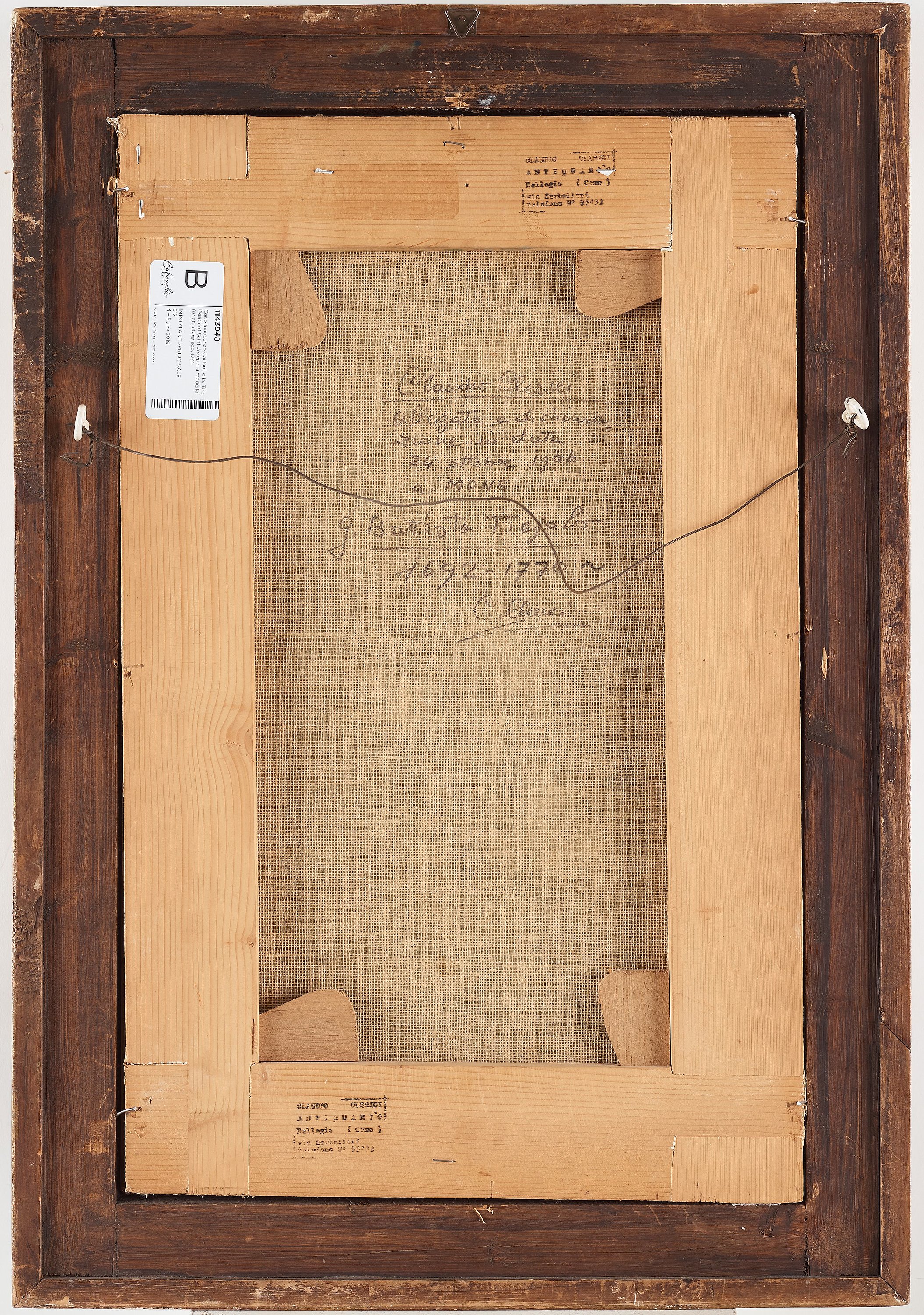 Carlo (Innocenzo) Carloni, CARLO CARLONI, Relined canvas 60 x 38 cm ...