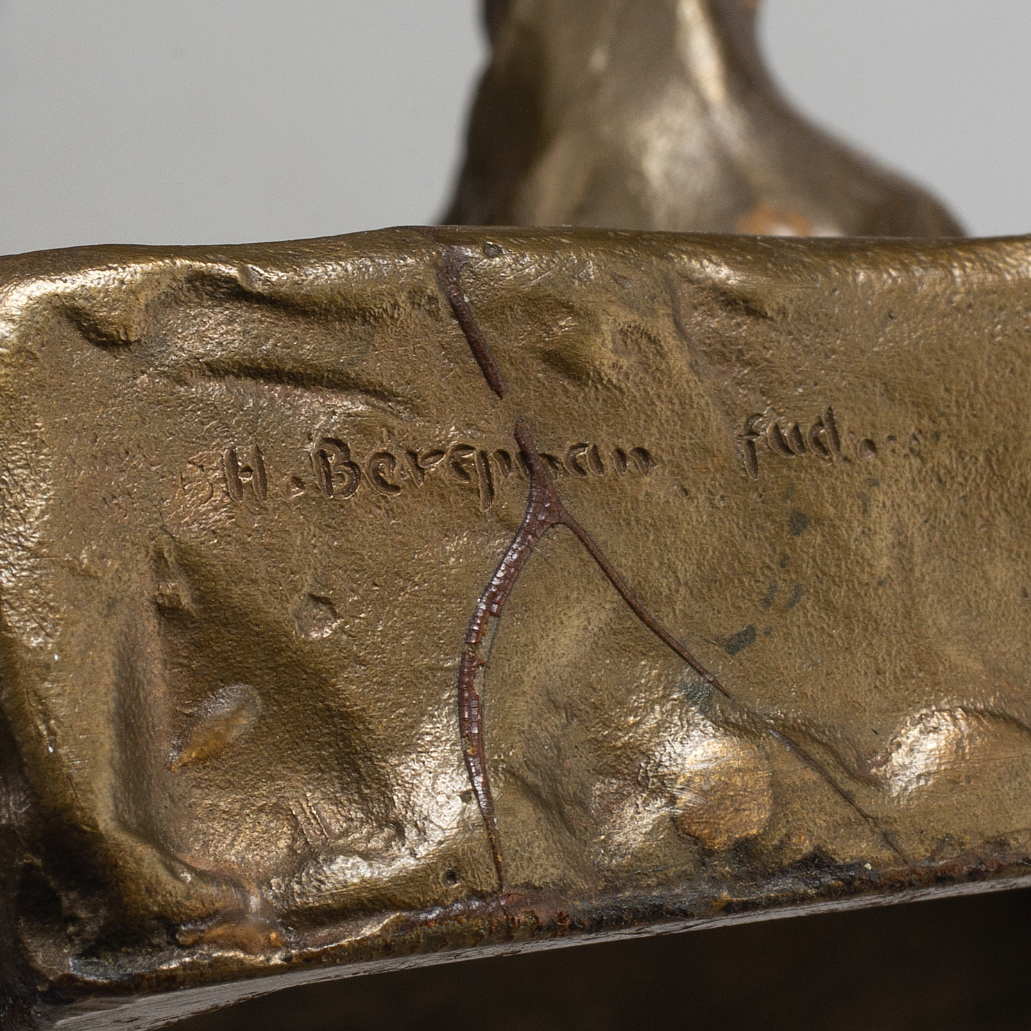 ASTRI BERGMAN-TAUBE, skulptur, patrinerad brons, Herman Bergman ...