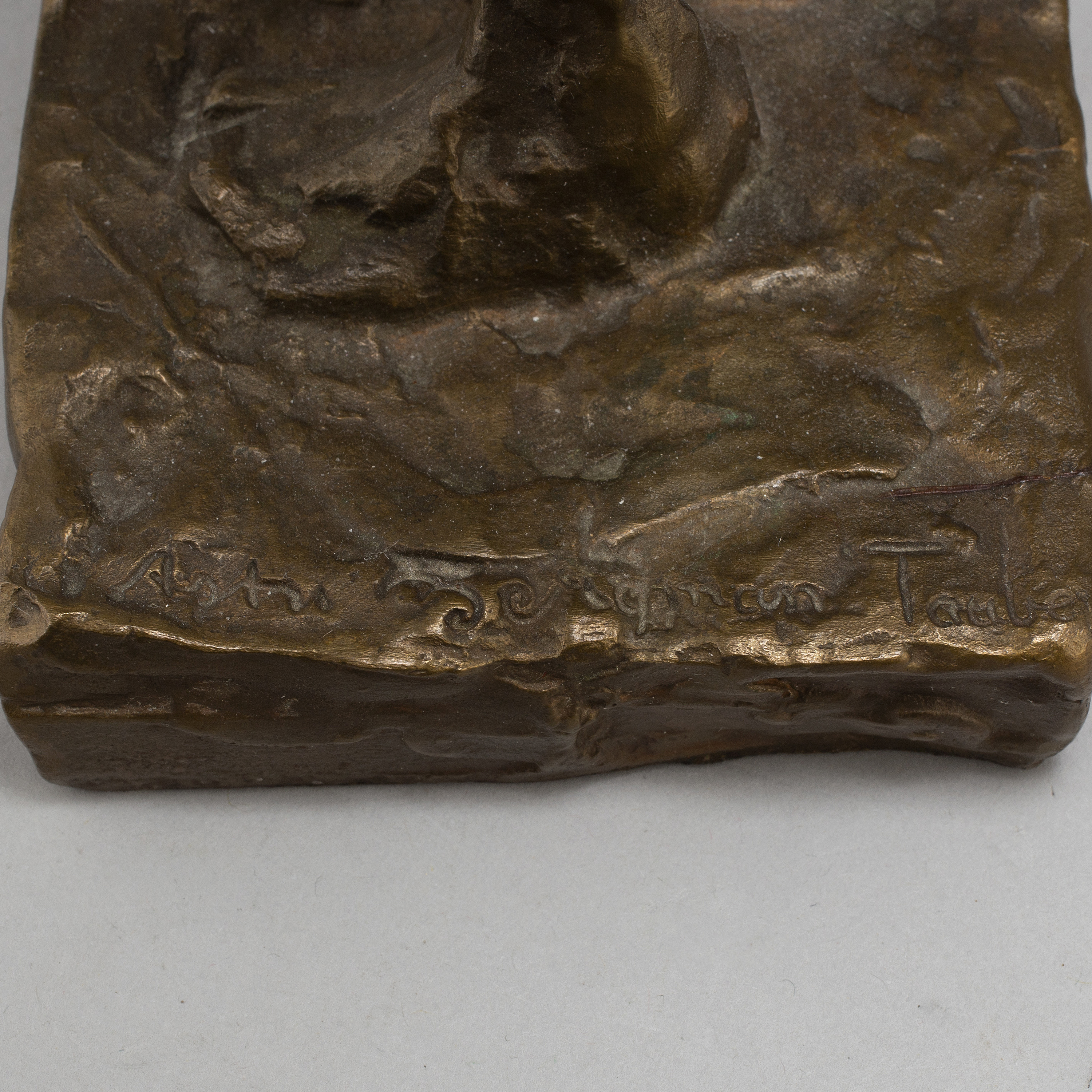 ASTRI BERGMAN-TAUBE, skulptur, patrinerad brons, Herman Bergman ...