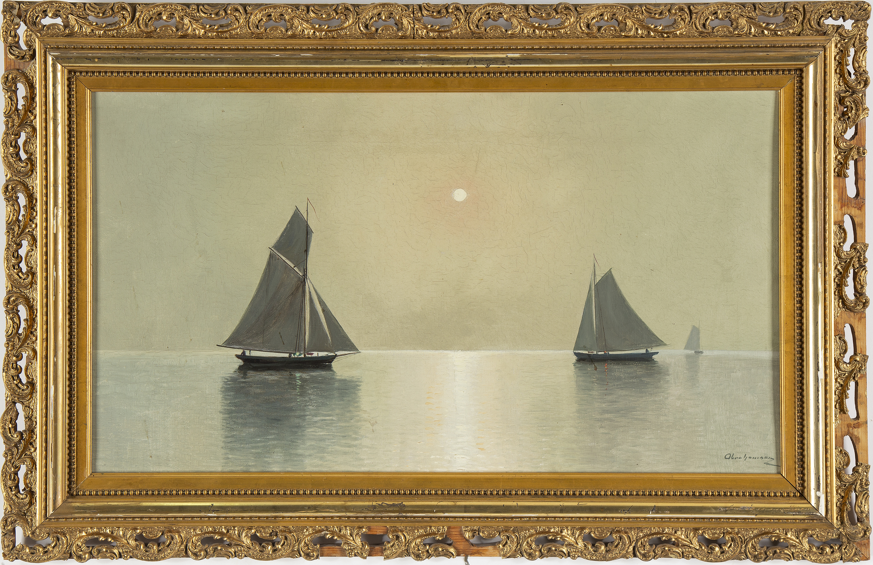 ERIK ABRAHAMSSON, oil on canvas, signed. - Bukowskis