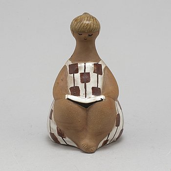 A Lisa Larson stoneware figurine, "Charlotta", for Gustavsberg. Signed. - Bukowskis