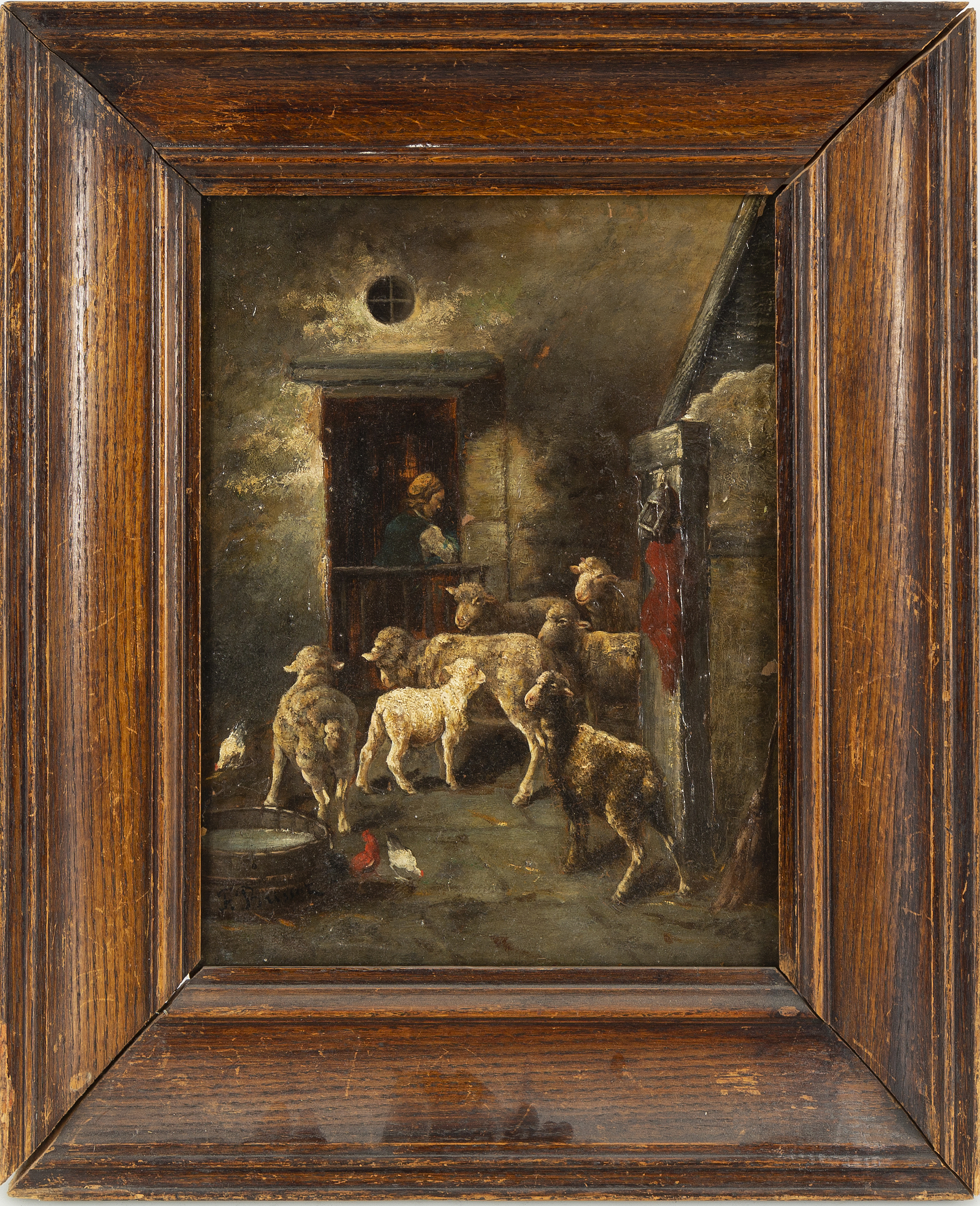 UNKNOWN ARTIST, oil on board, signed Britton, circa 1900. - Bukowskis