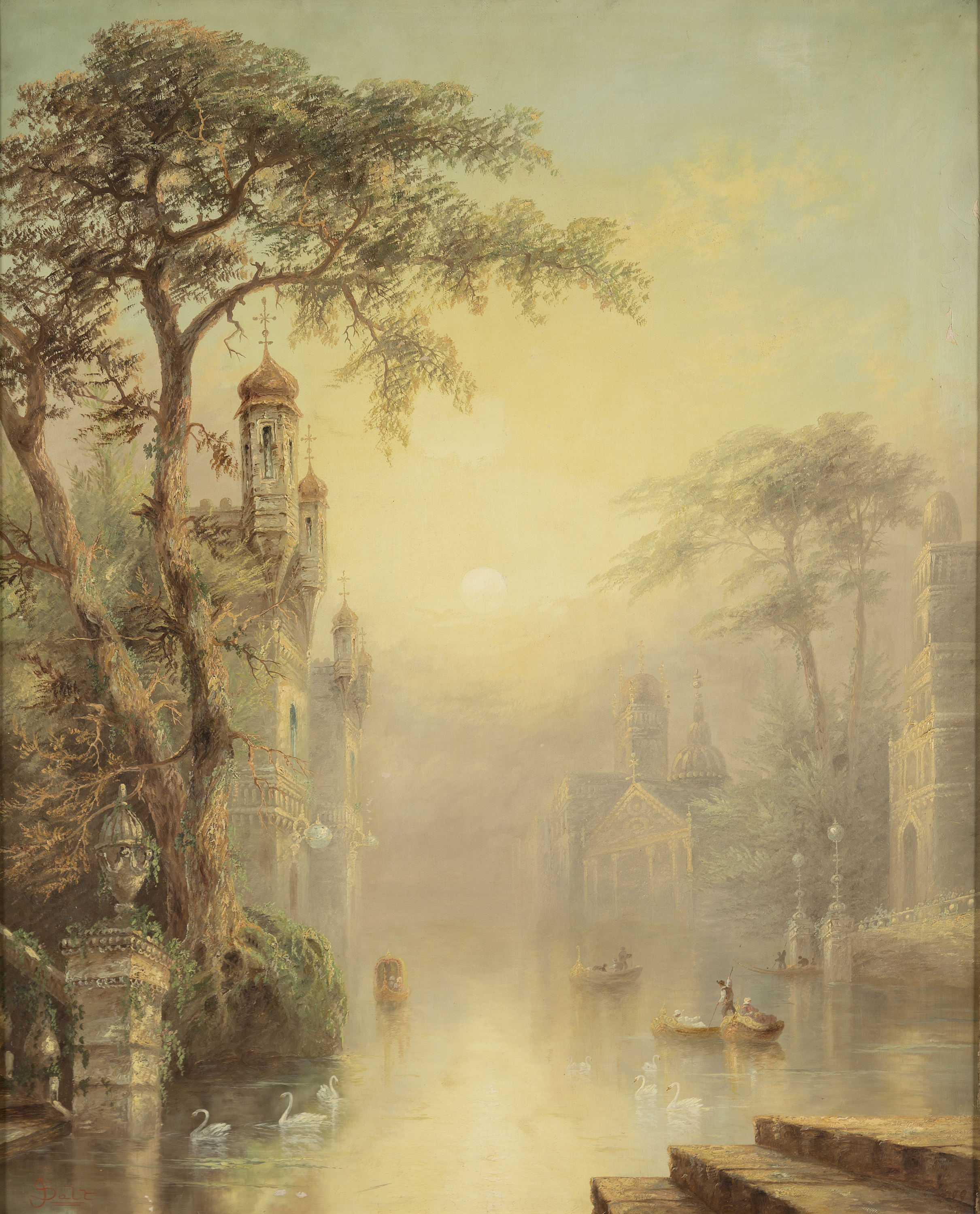 JAMES SALT, oil on canvas, signed. - Bukowskis