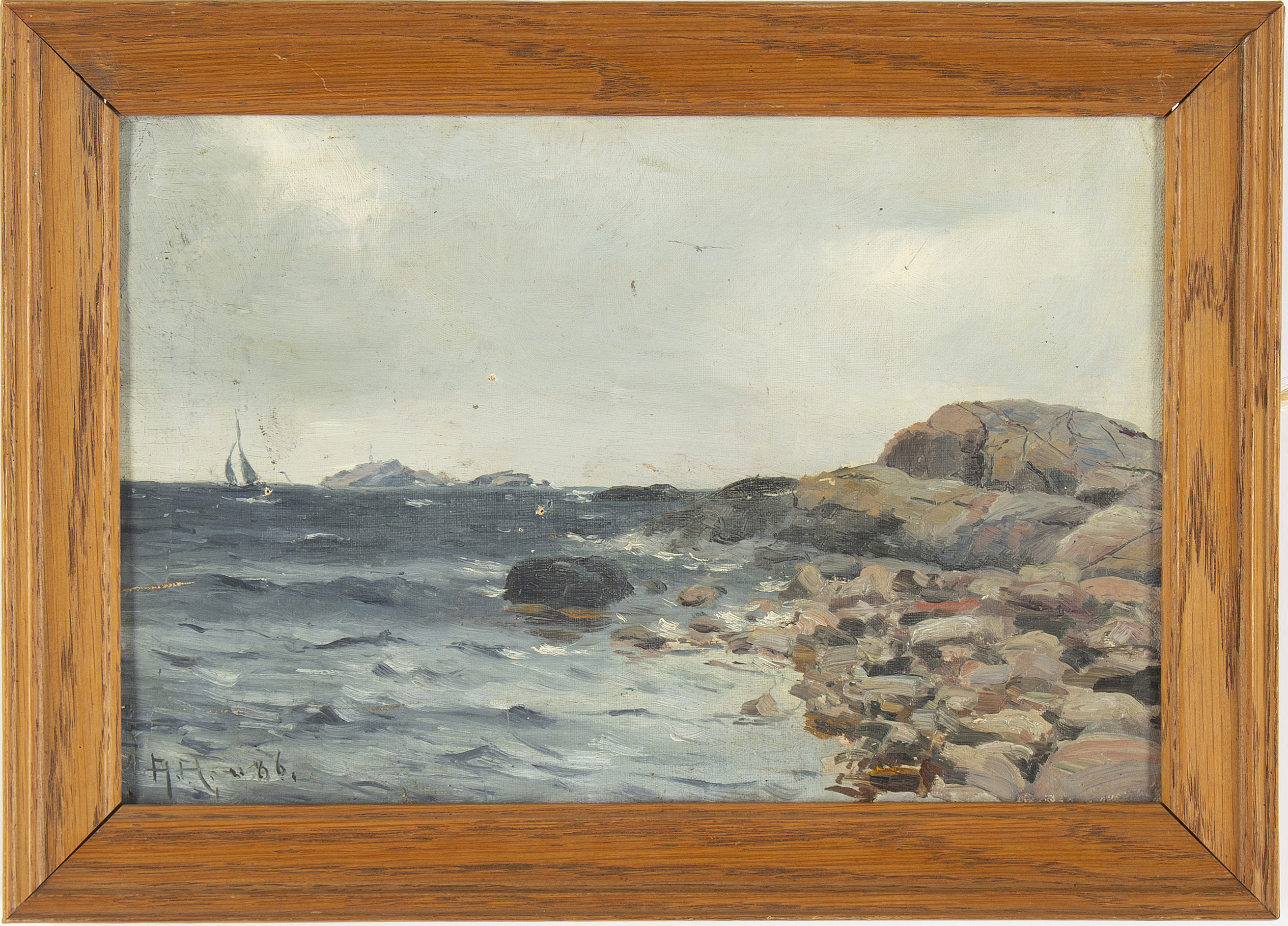 GUSTAVE ALBERT, oil on boardm signed AA. - Bukowskis