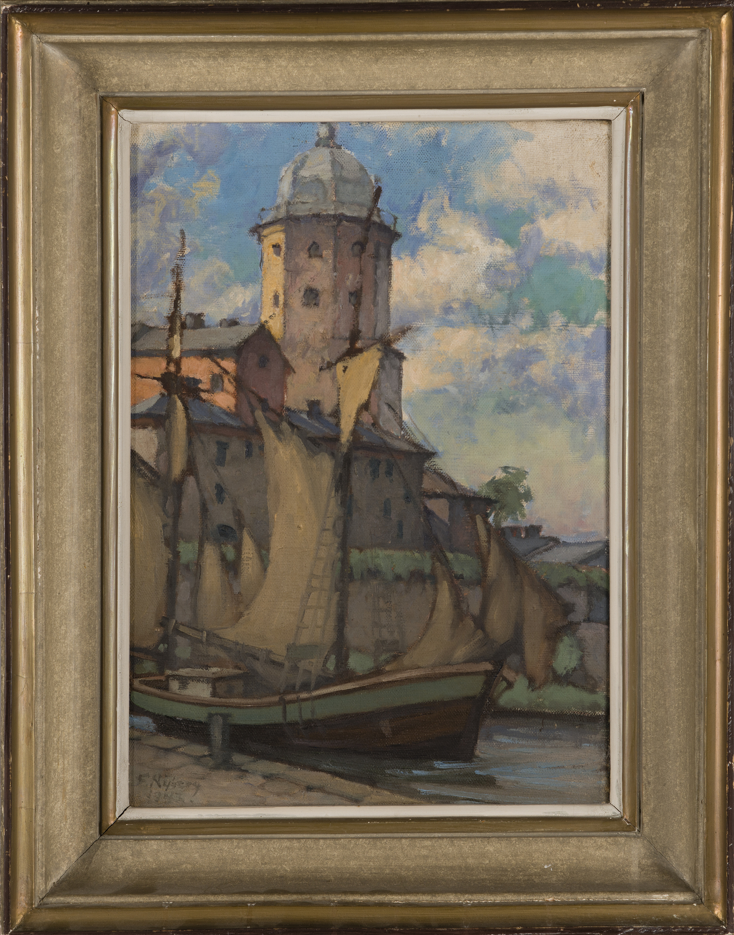 FRANS NYBERG, oil on canvas, signed and dated possibly 1947. - Bukowskis