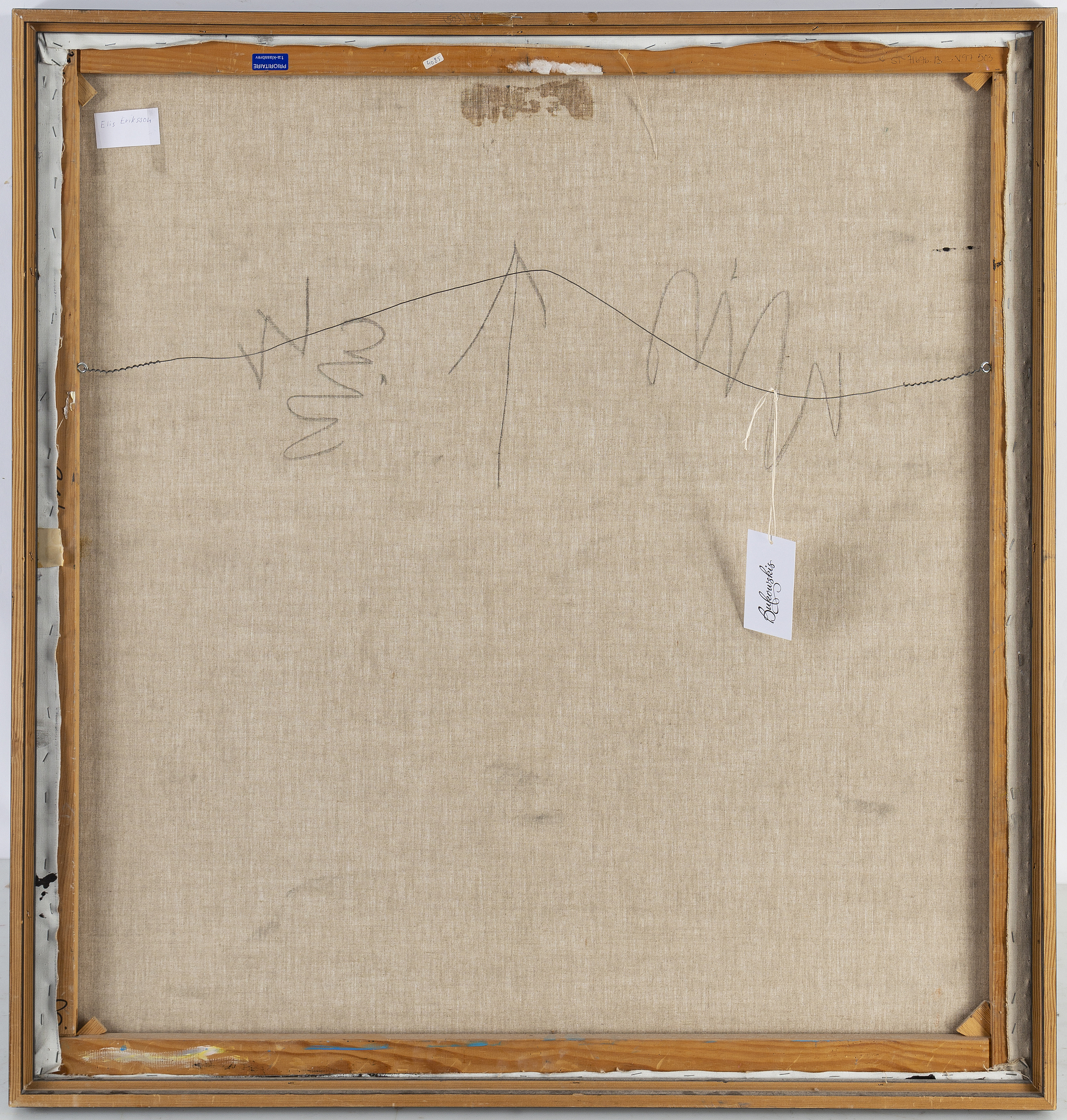 ELIS ERIKSSON, oil on canvas, signed on verso. - Bukowskis