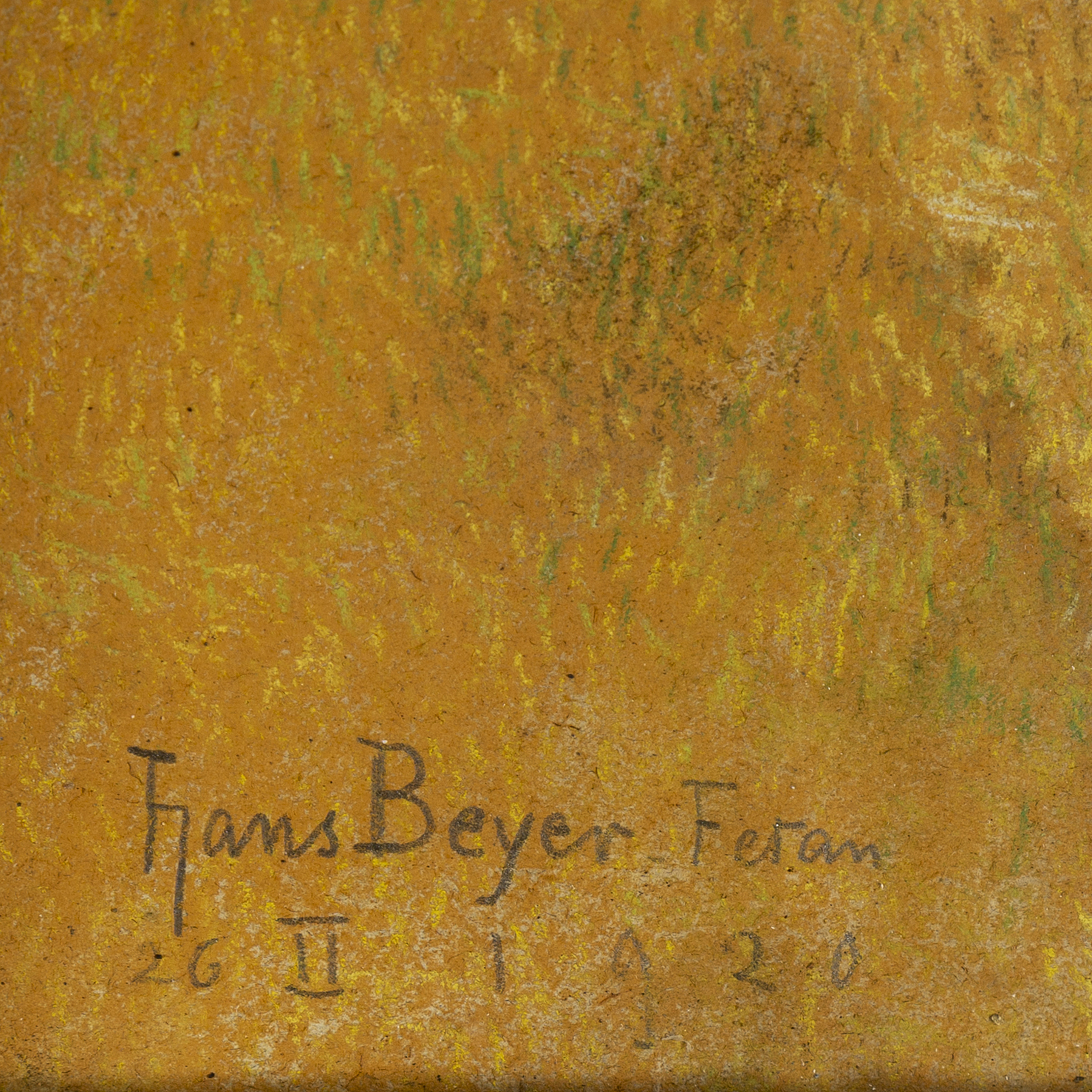 HANS BEYER, pastell, signerad Hans Beyer och daterad Ftan 26 II 1920 ...