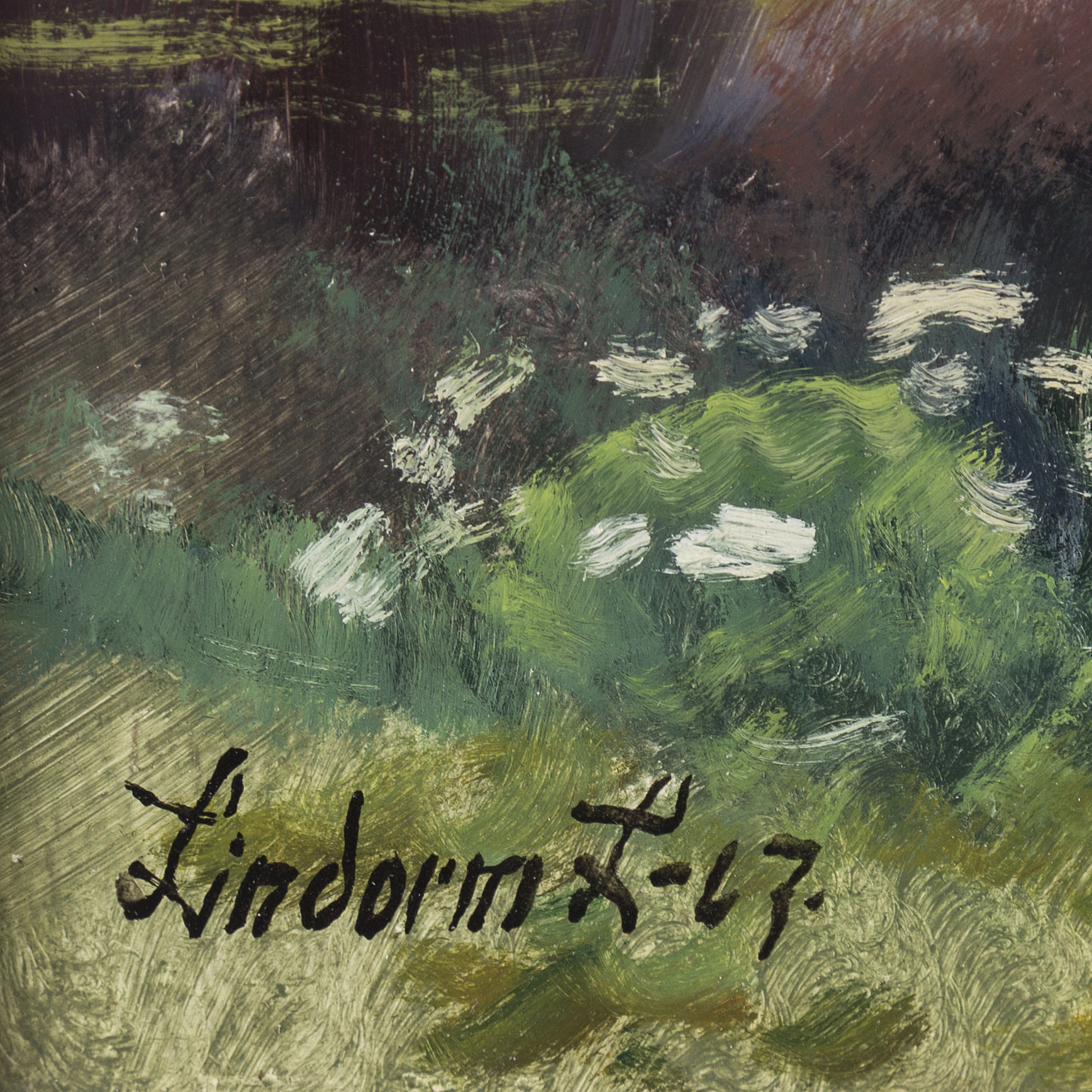 LINDORM LILJEFORS, olja på pannå, signerad Lindorm L och daterad -67 ...