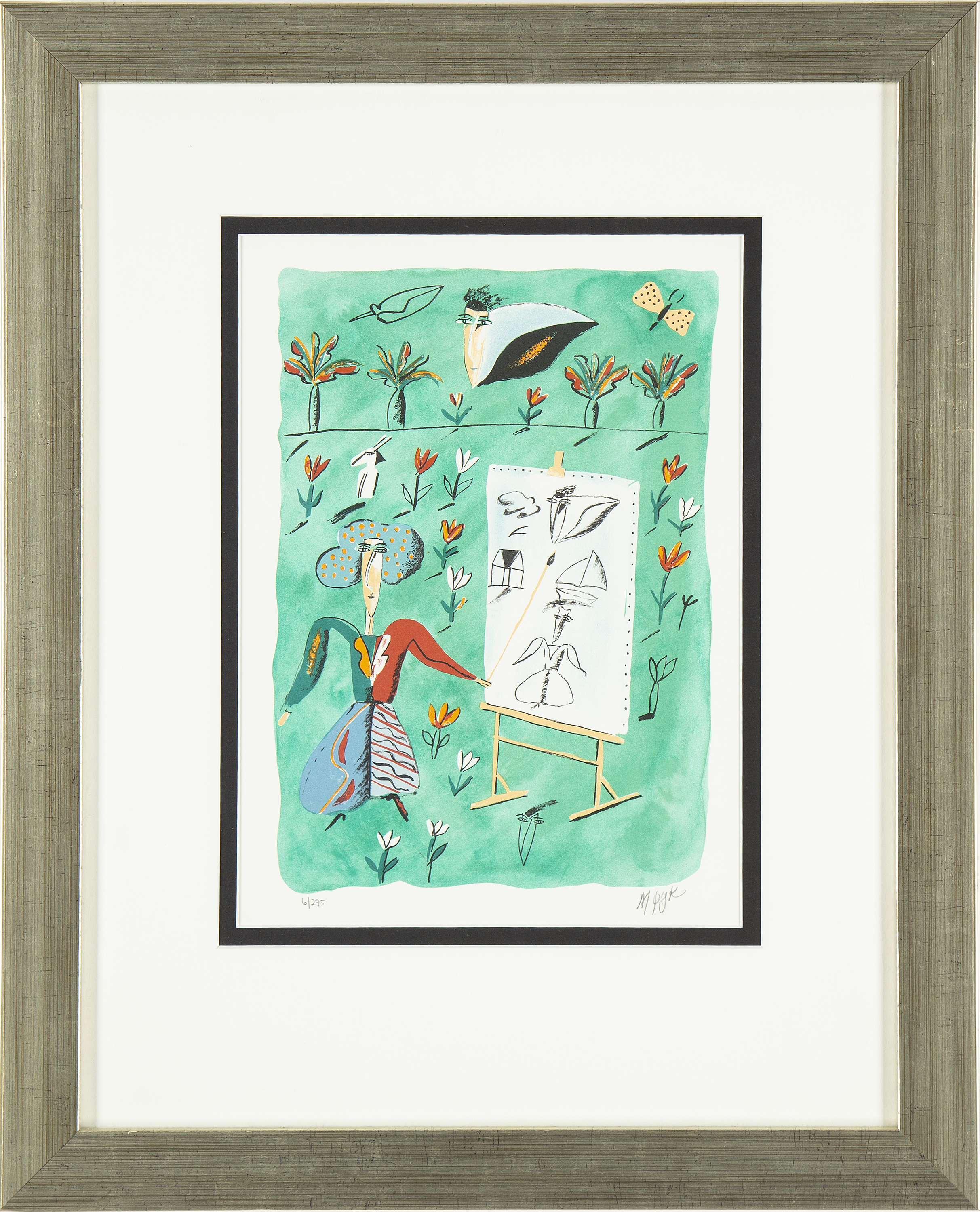 MADELEINE PYK, lithograph in colours, signed and numbered 6/275 ...