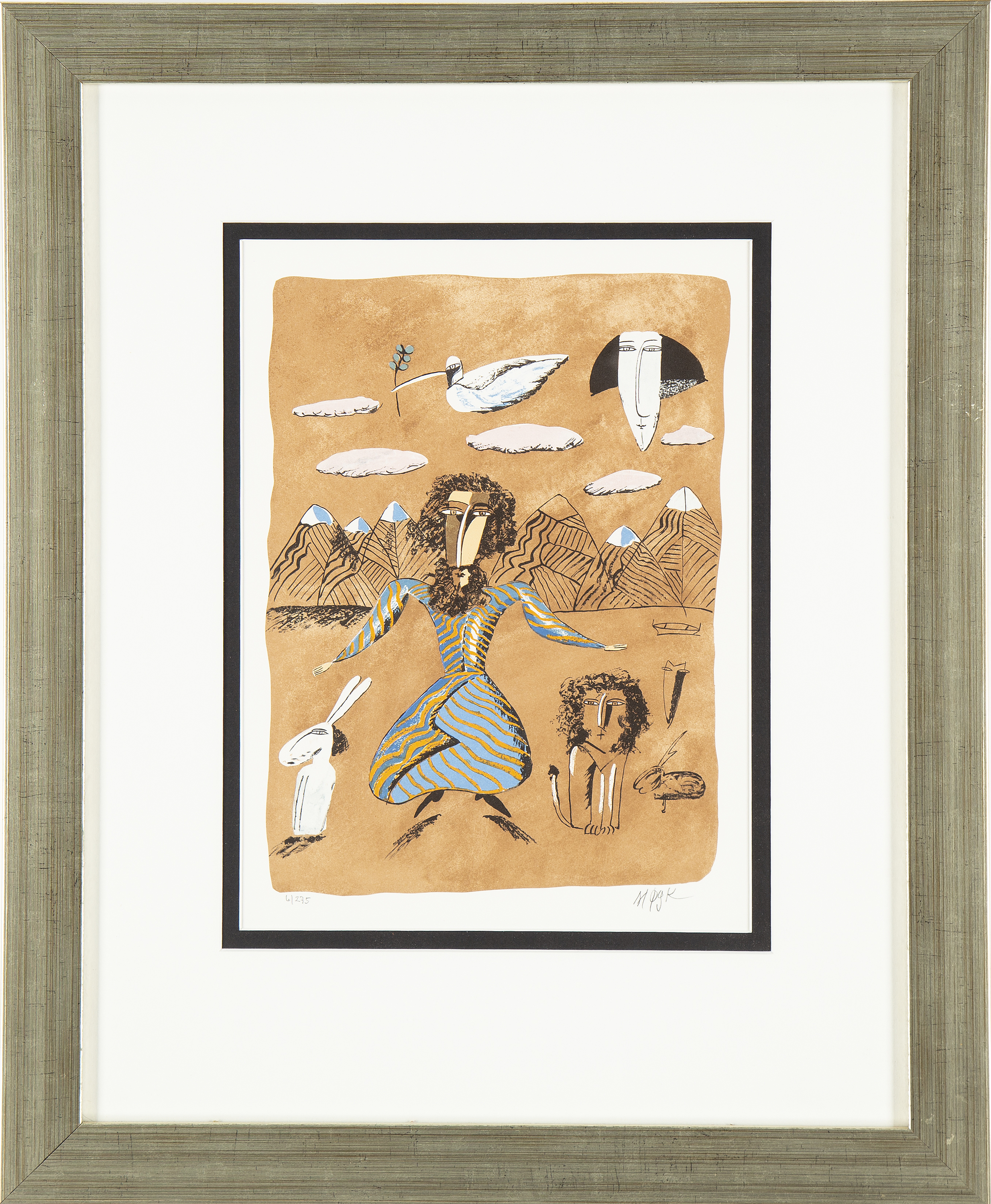 MADELEINE PYK, lithograph in colours, signed and numbered 6/275 ...