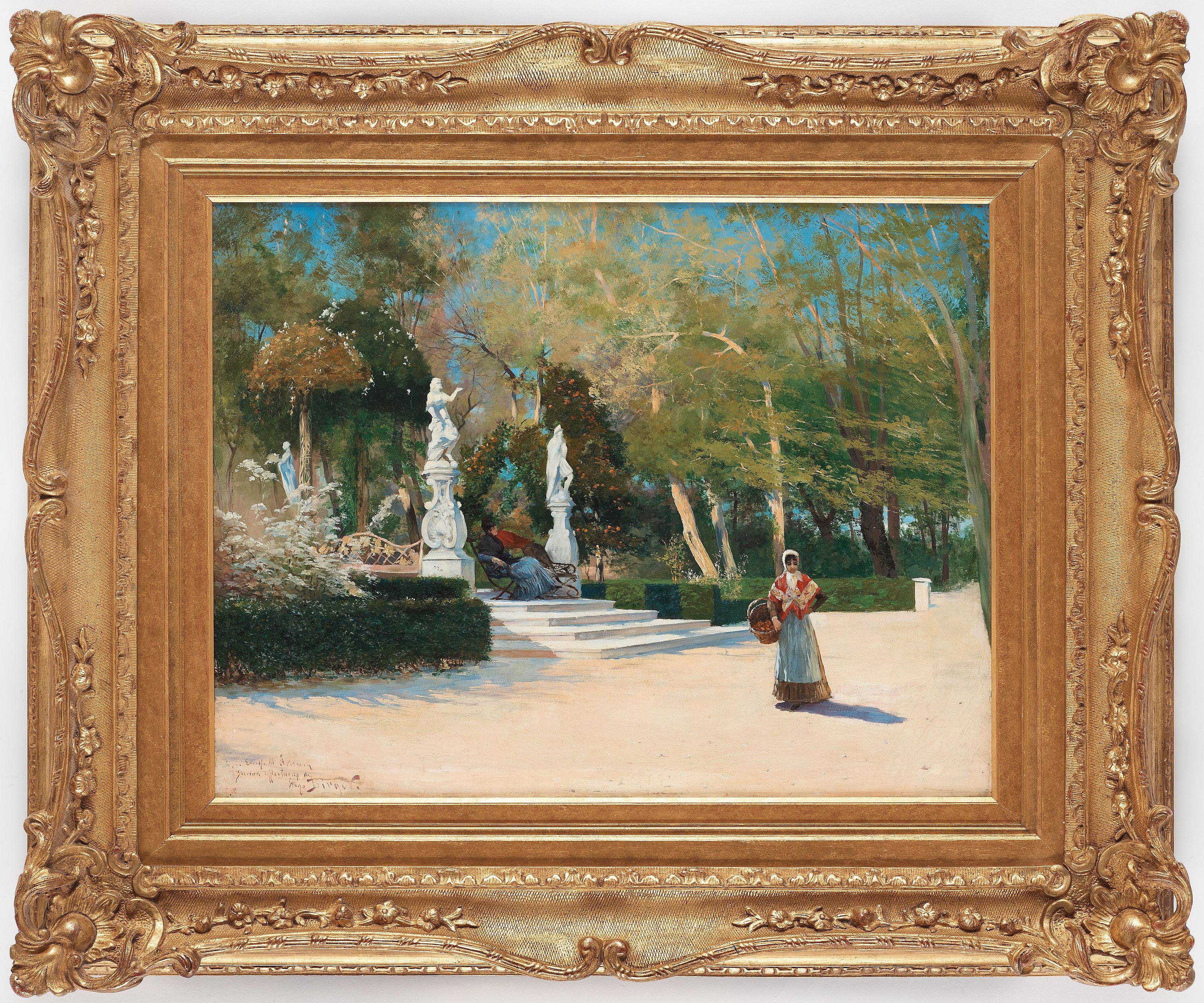 Hugo Birger, Parkmotiv från Spanien. - Bukowskis