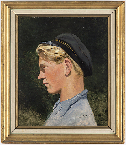 OWE ZERGE, oil on panel, signed. - Bukowskis OWE ZERGE, oil on panel, signed. - Bukowskis