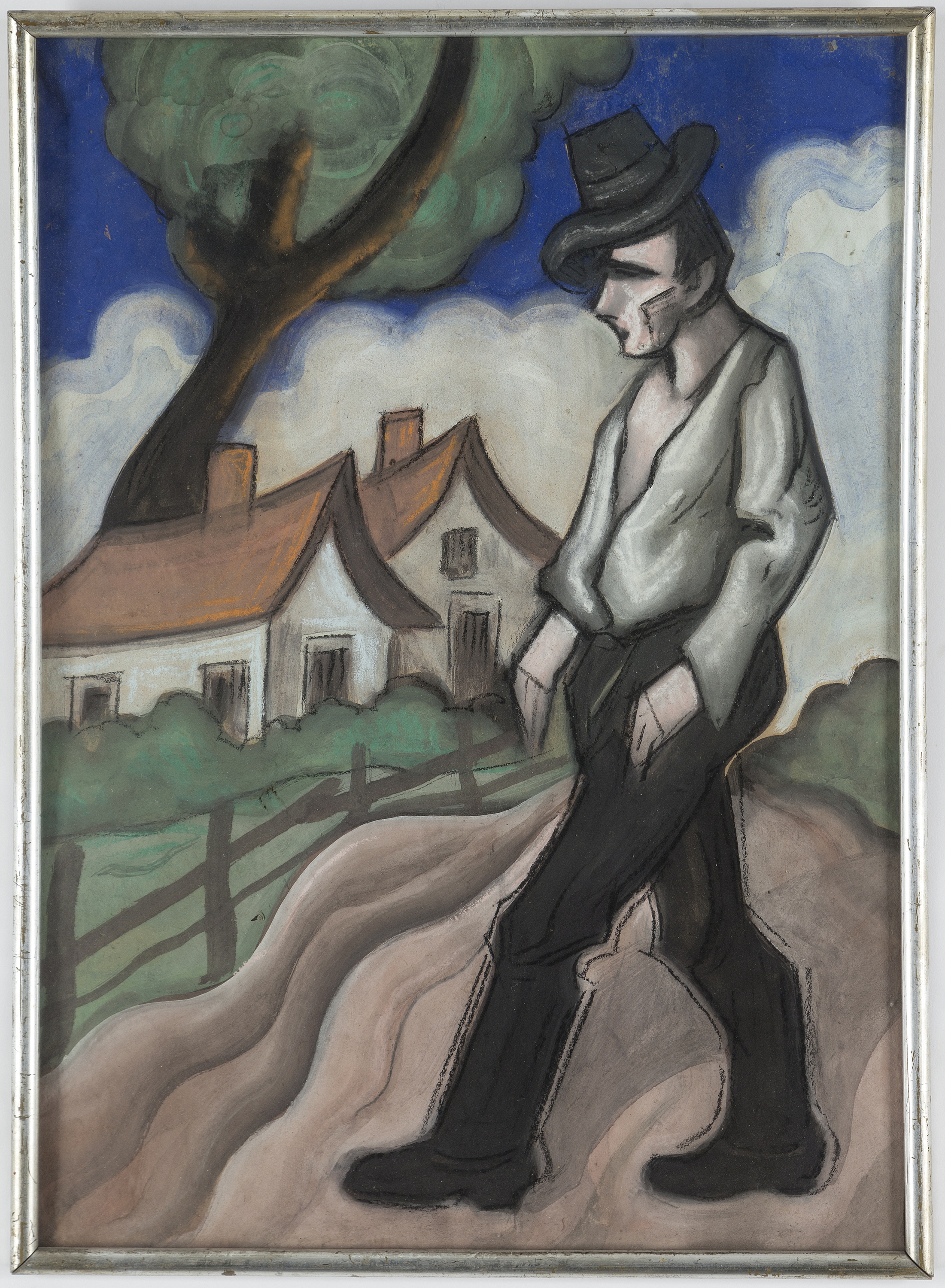 UNKNOWN ARTIST, possibly Hugo Scheiber (1873-1950), pastel, unsigned ...
