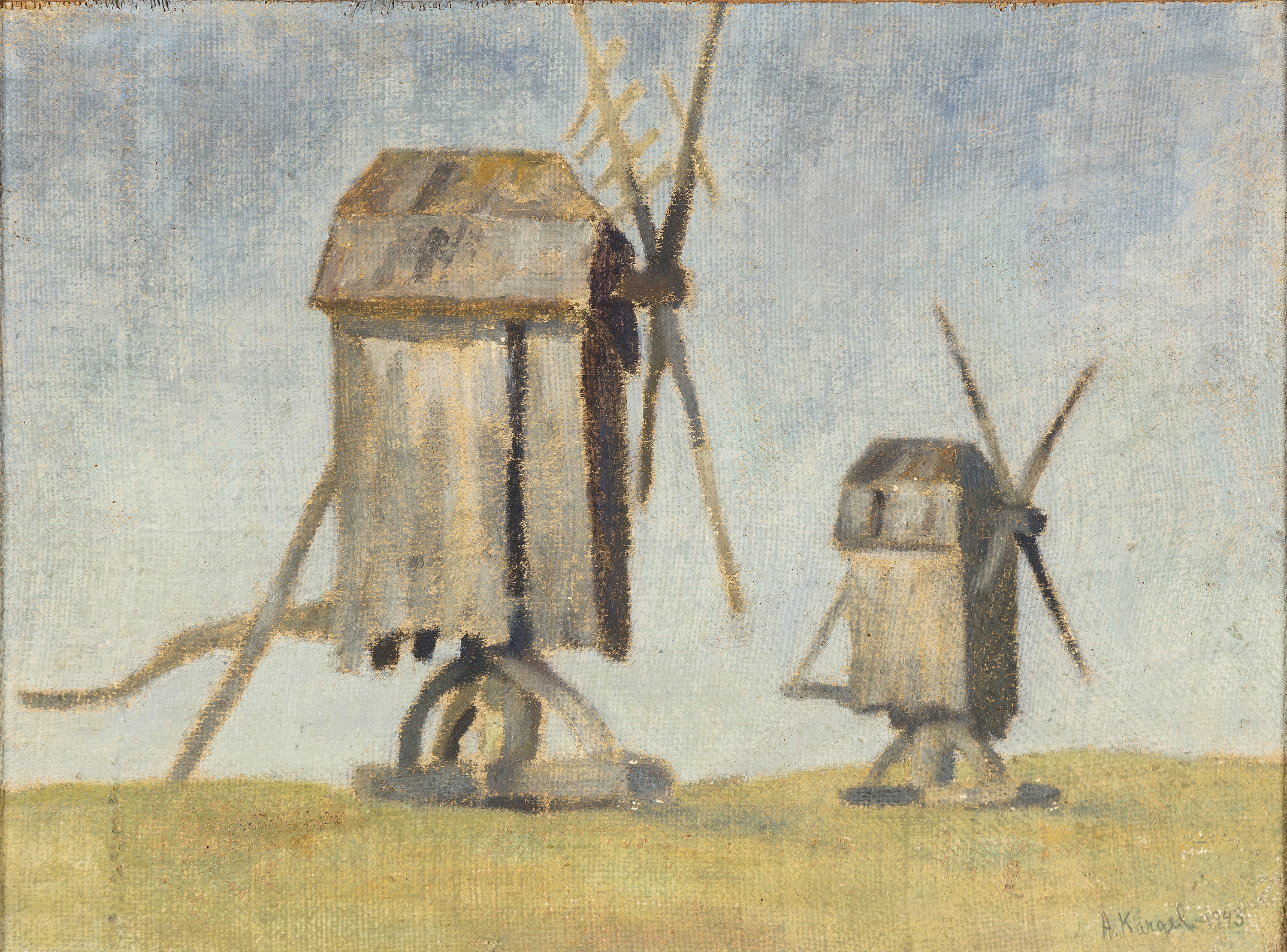 AXEL KARGEL,oil on canvas on board, signed A. Kargel and dated 1943 ...