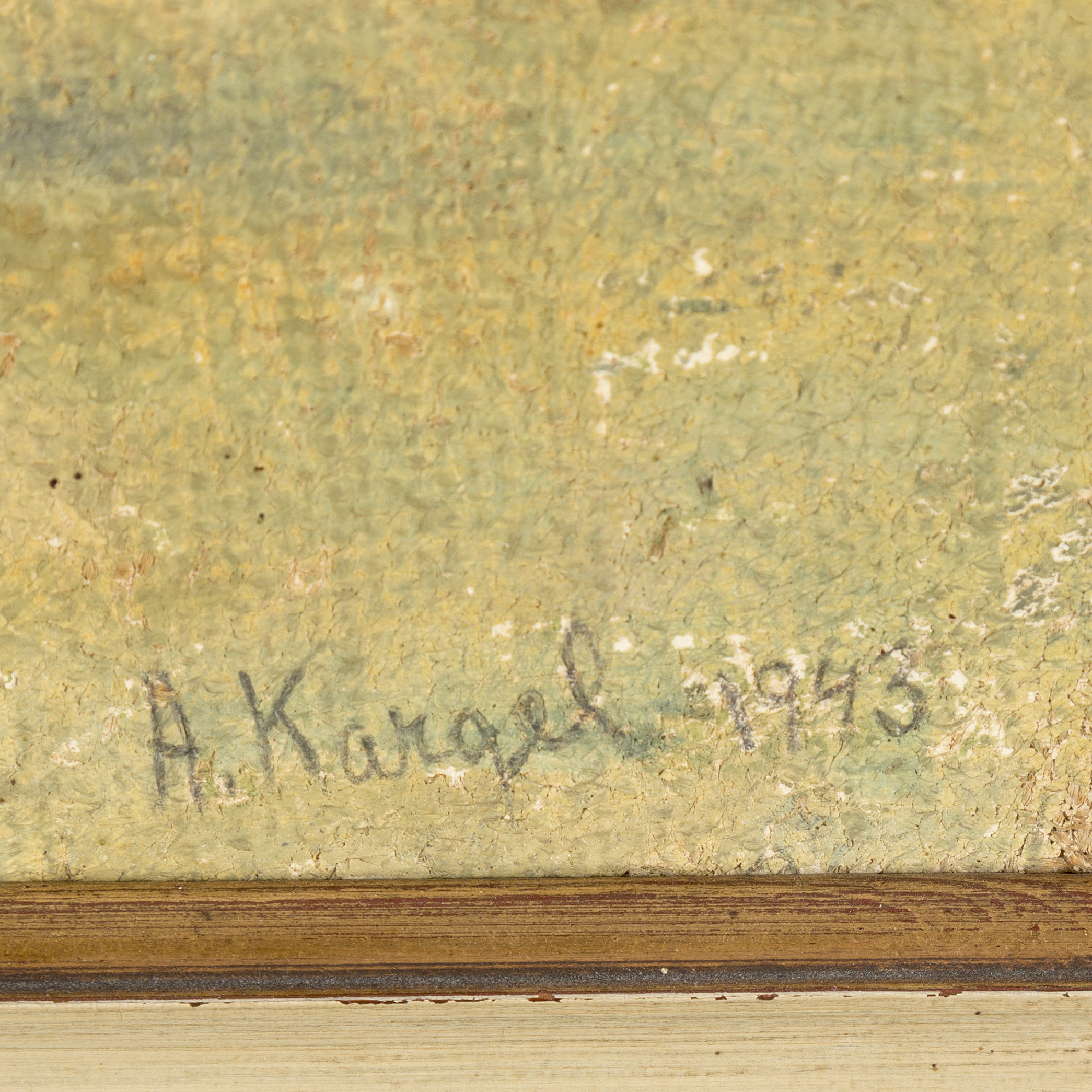 AXEL KARGEL,oil on canvas on board, signed A. Kargel and dated 1943 ...
