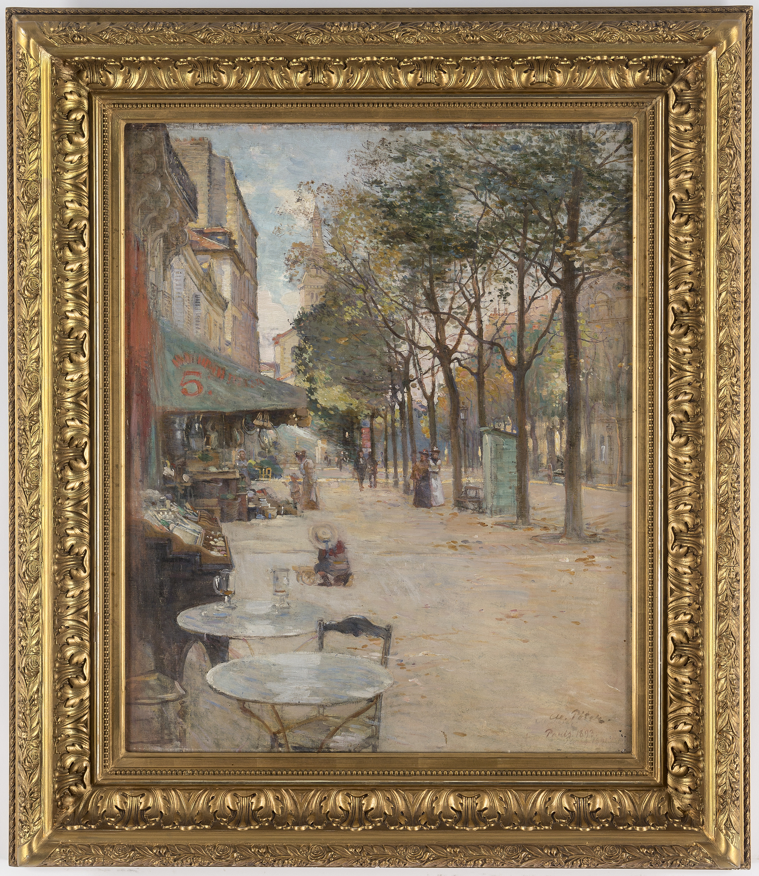 AXEL PETER, olja på duk, signerad och daterad Paris 1893. - Bukowskis