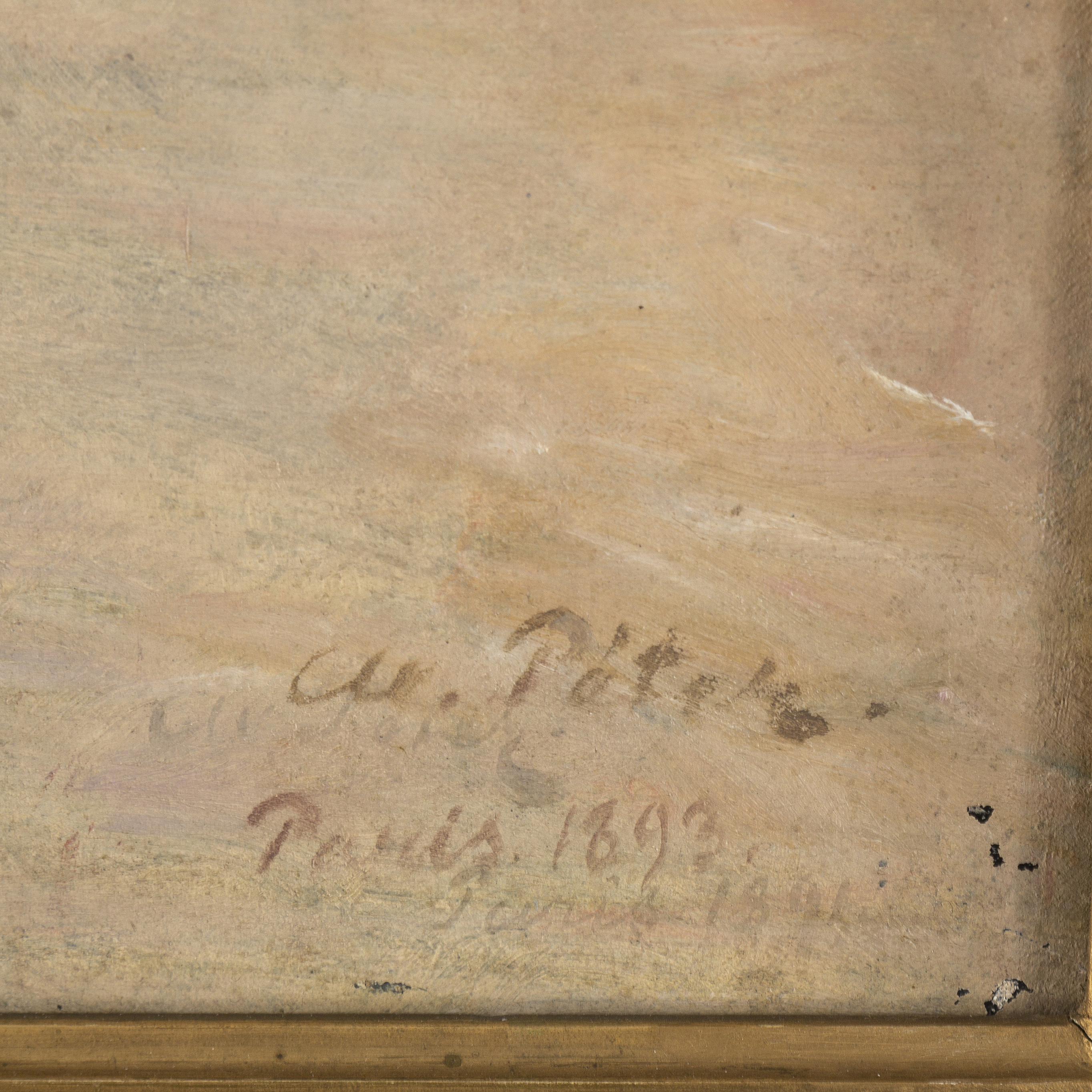 AXEL PETER, olja på duk, signerad och daterad Paris 1893. - Bukowskis