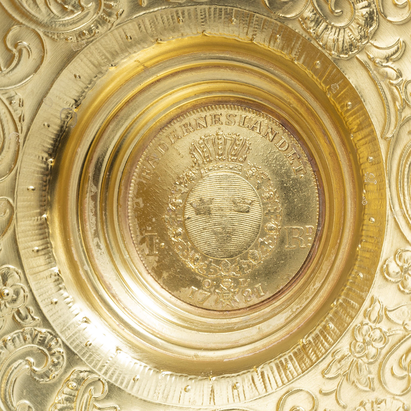 K ANDERSON, stop med lock, silver, Stockholm, 1914. - Bukowskis