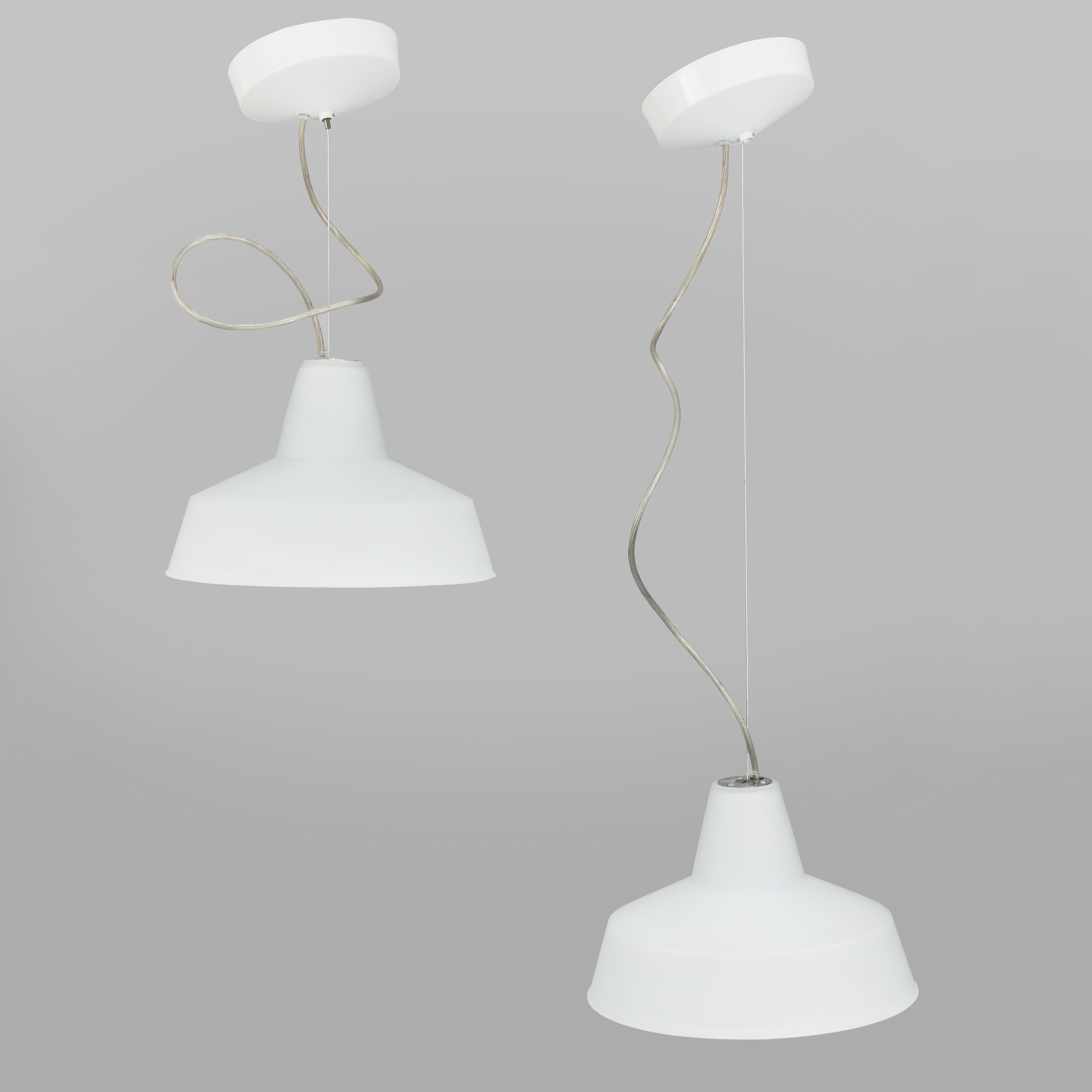 a pair of 'Officiana' ceiling lamps by Dante Donegani & Giovanni Lauda ...