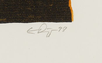 ESA RIIPPA, etching, aquatint, signed and dated -98, numbered 34/75 ...