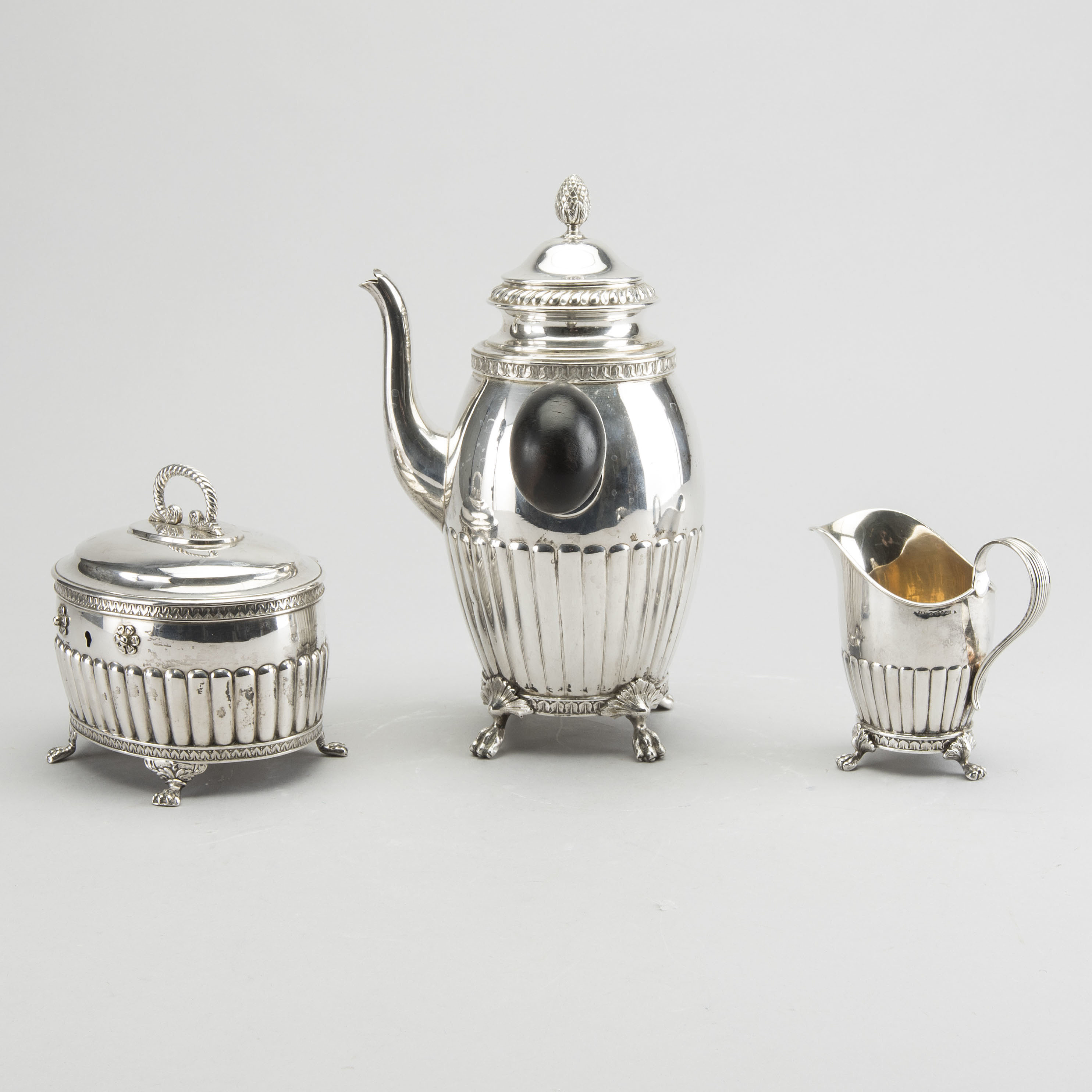 A SILVER COFFEE SET. - Bukowskis