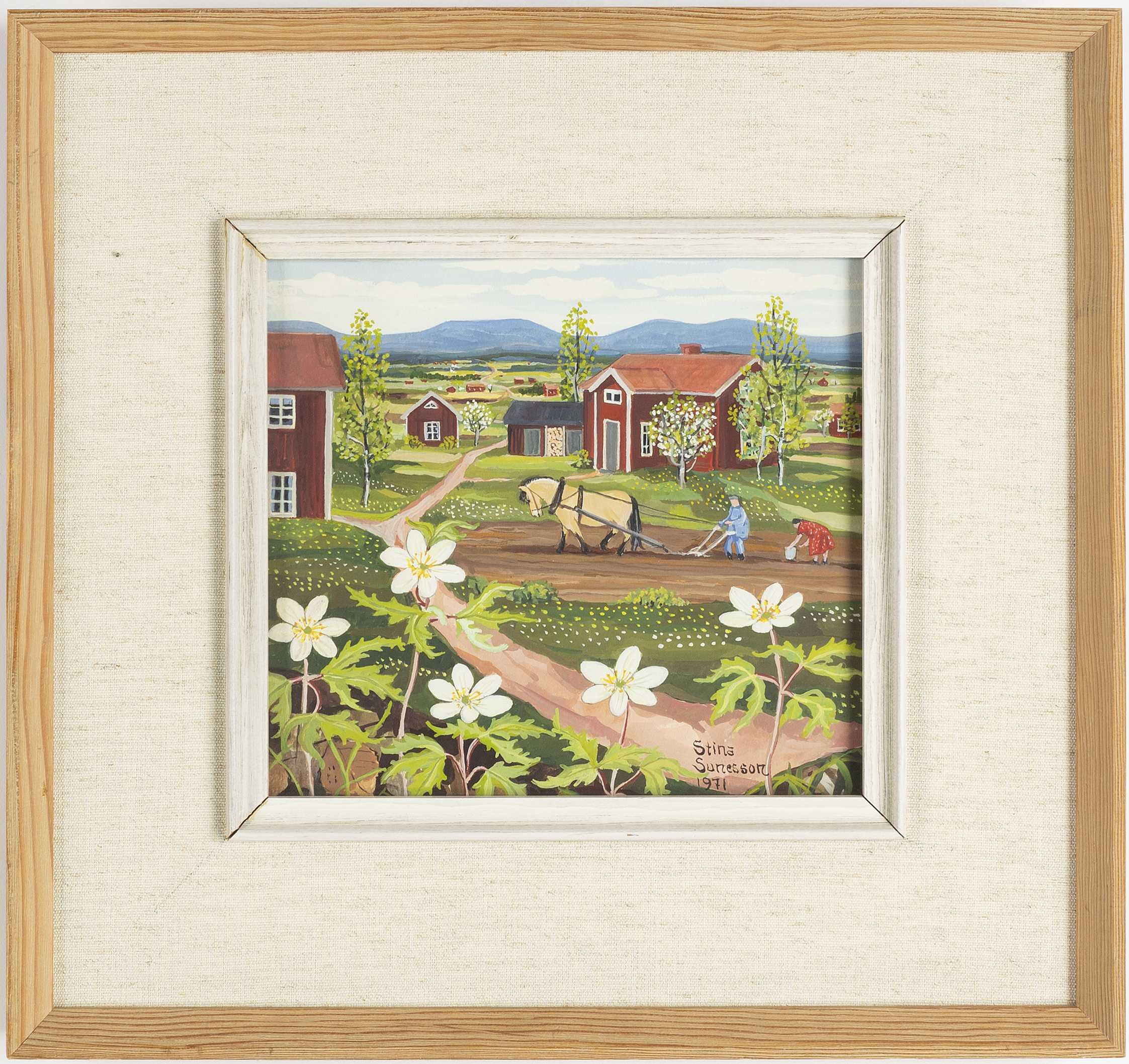 STINA SUNESSON, gouache, signed and dated 1971. - Bukowskis