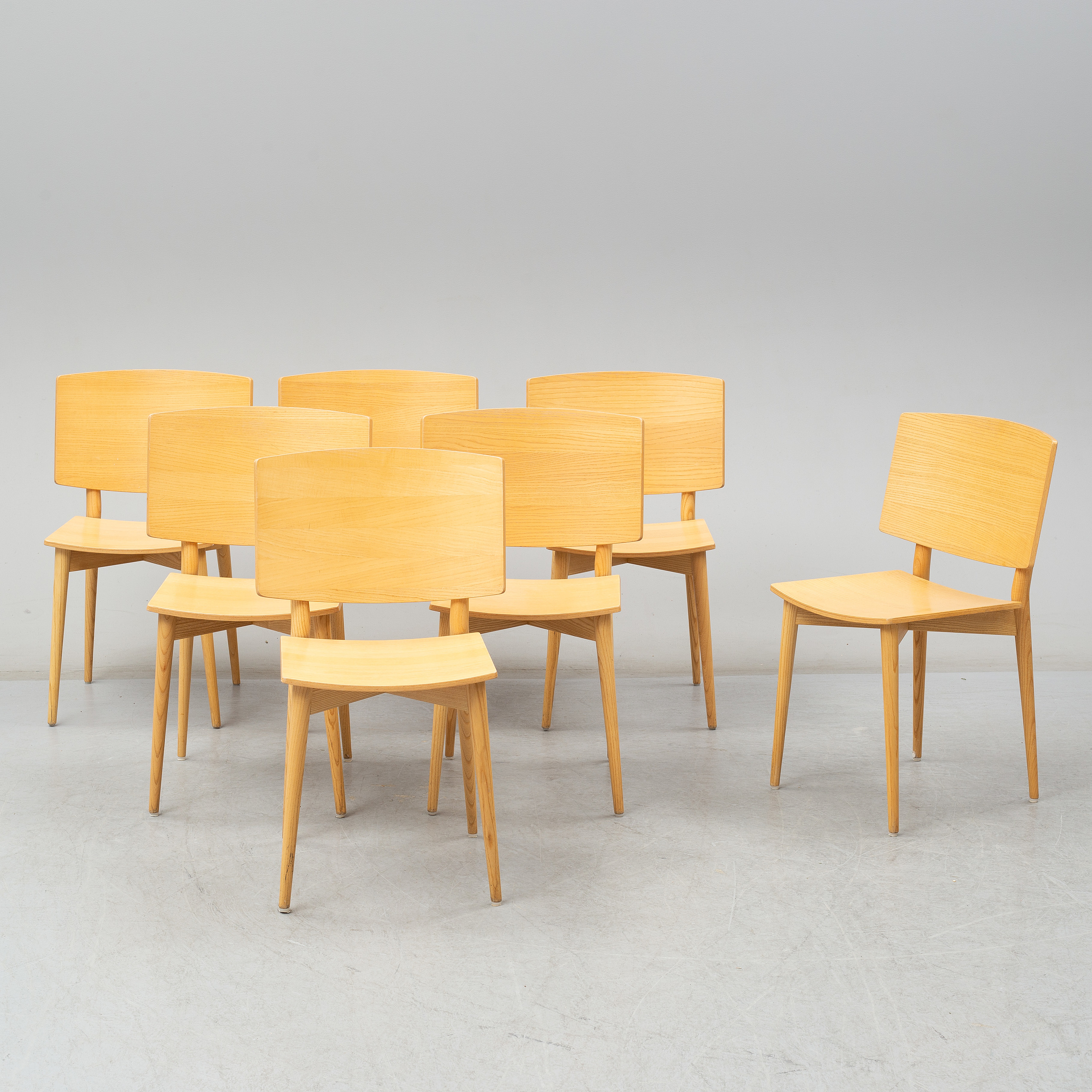 JONAS LINDVALL, STOLAR, 7 st, "Oak", för Skandiform, 2000-tal ...