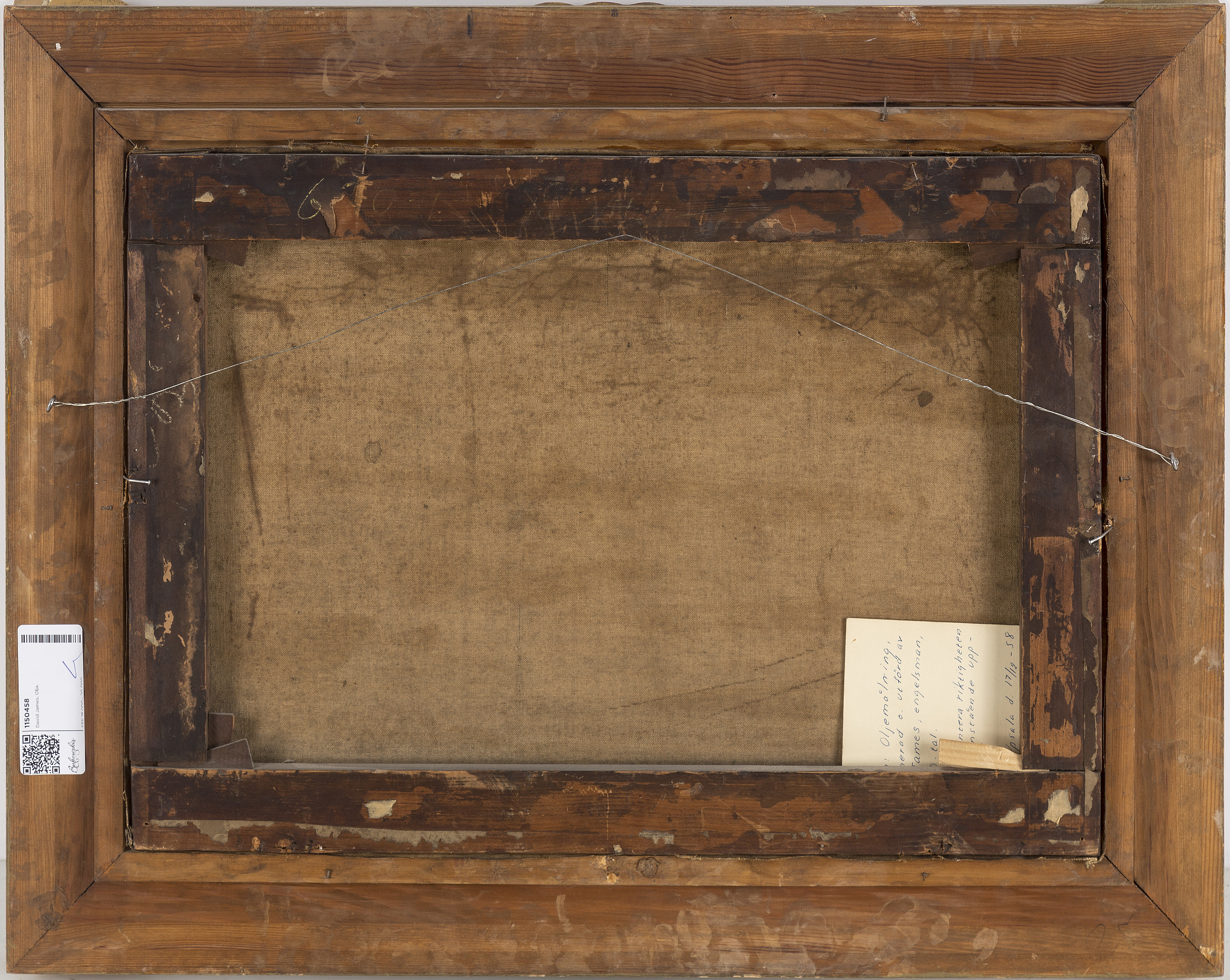 DAVID JAMES, oil on canvas, signed and dated 1884. - Bukowskis