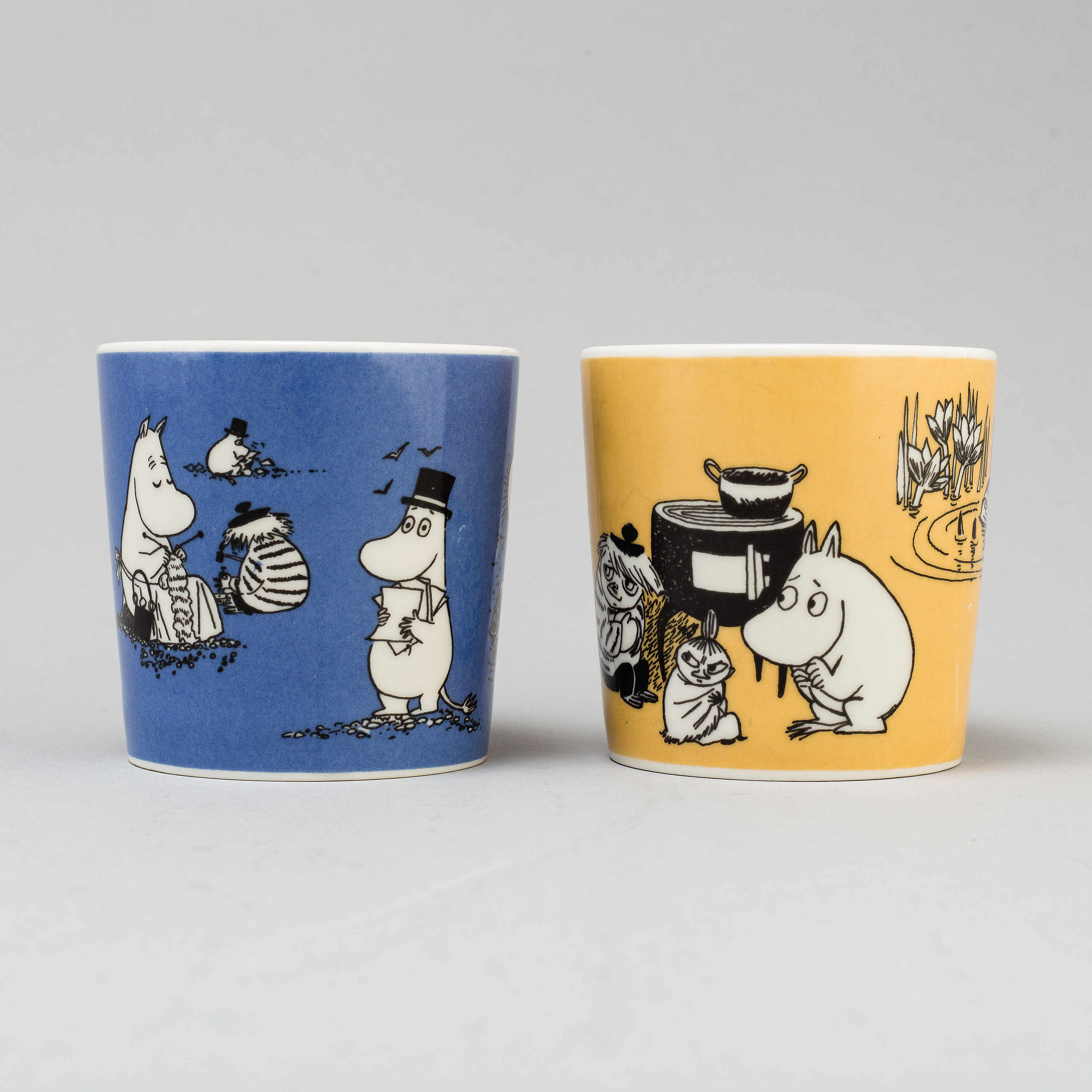 MUMINMUGGAR, 2 st, porslin, "Moomin Characters", Arabia, Finland, 1991 ...