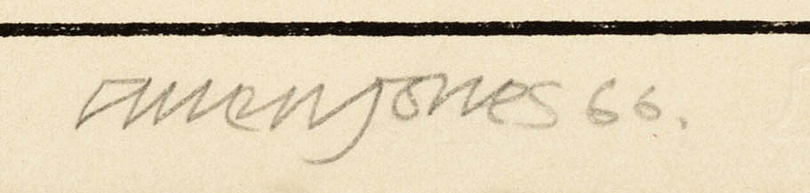 ALLEN JONES, a lithograph in color, numbered 4/20 and signed and dated ...