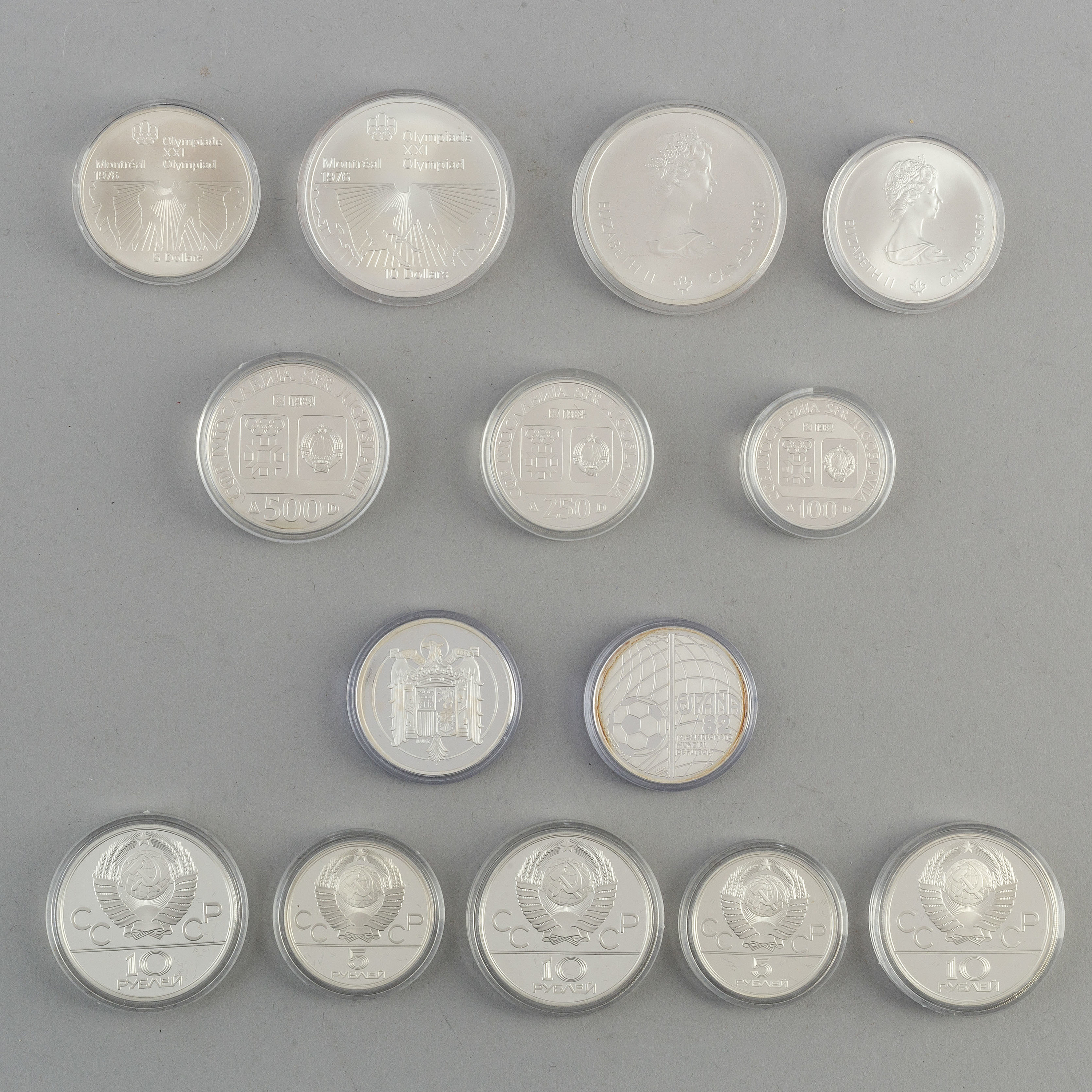 MYNT, 14 st, silver, 1970 och 80-tal. - Bukowskis